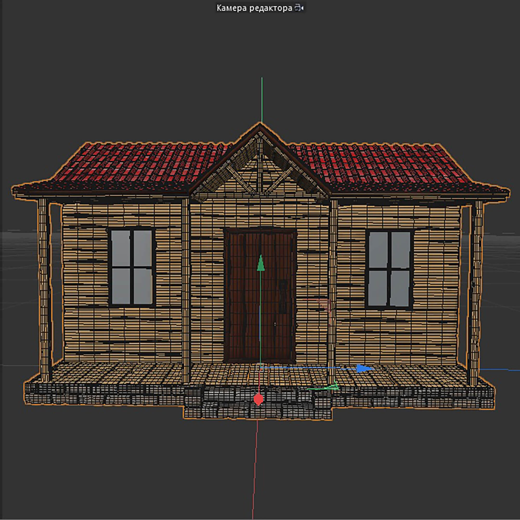 Wooden House - 3D Model by katherina