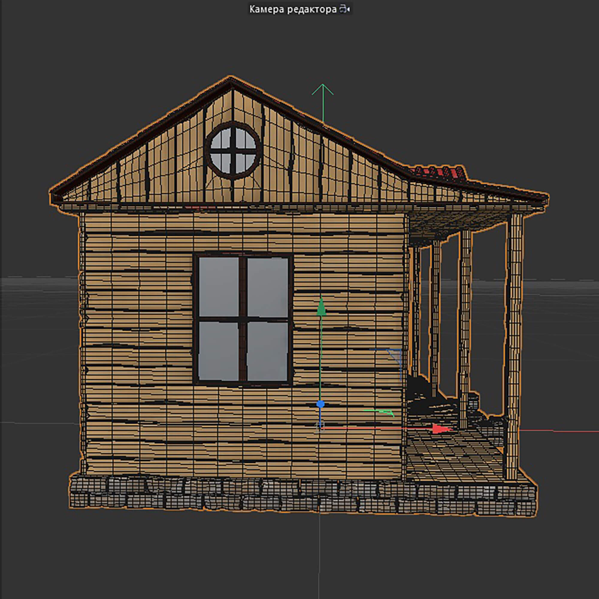 Wooden House - 3D Model by katherina
