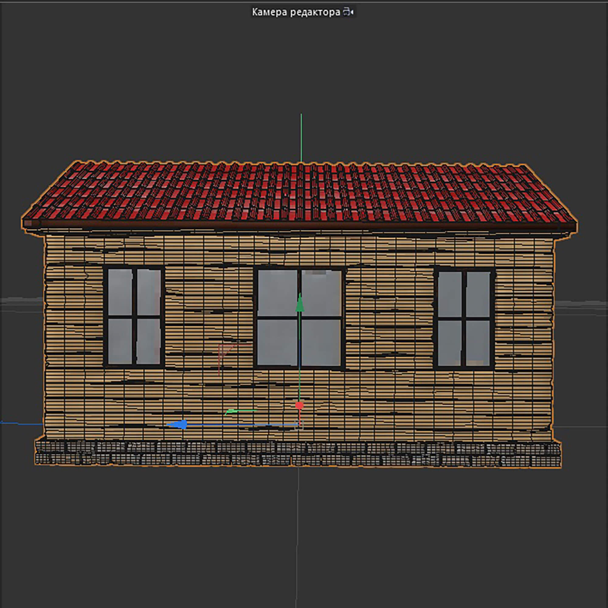 Wooden House - 3D Model by katherina