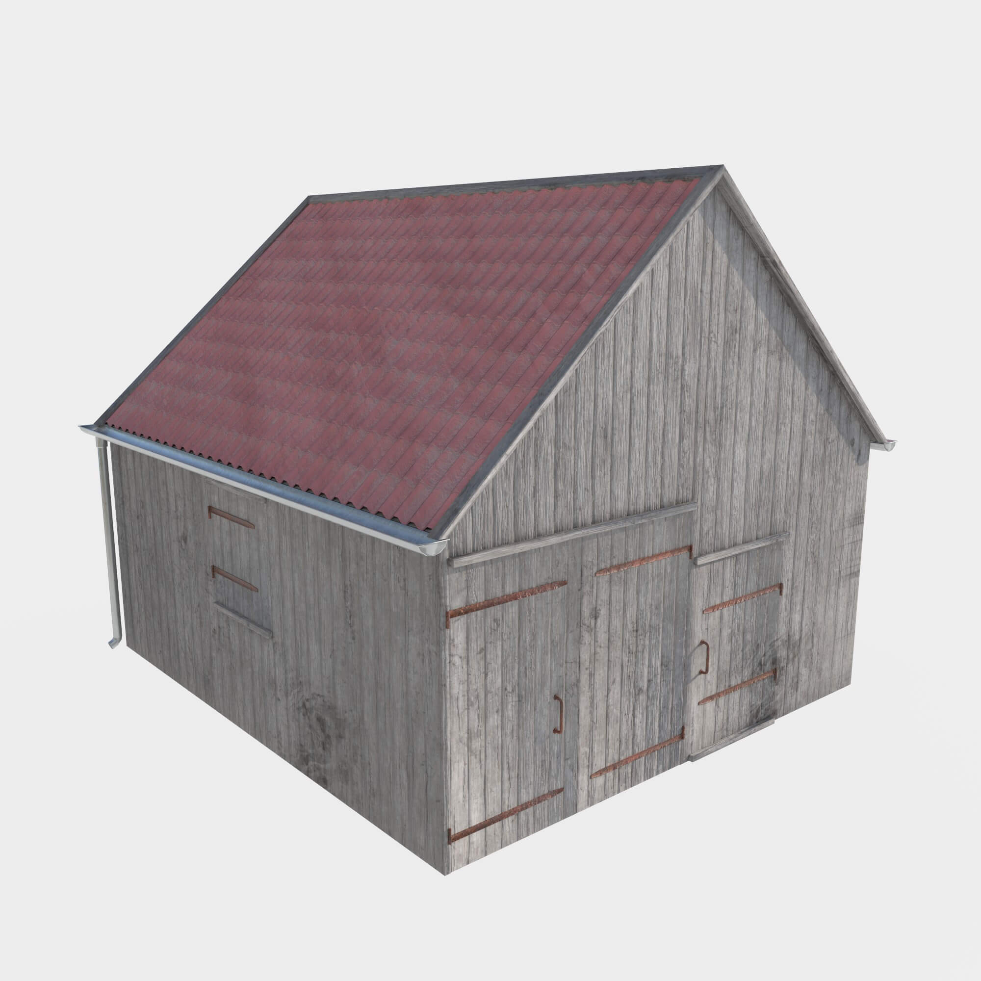 Wooden Shed - 3D Model by katherina