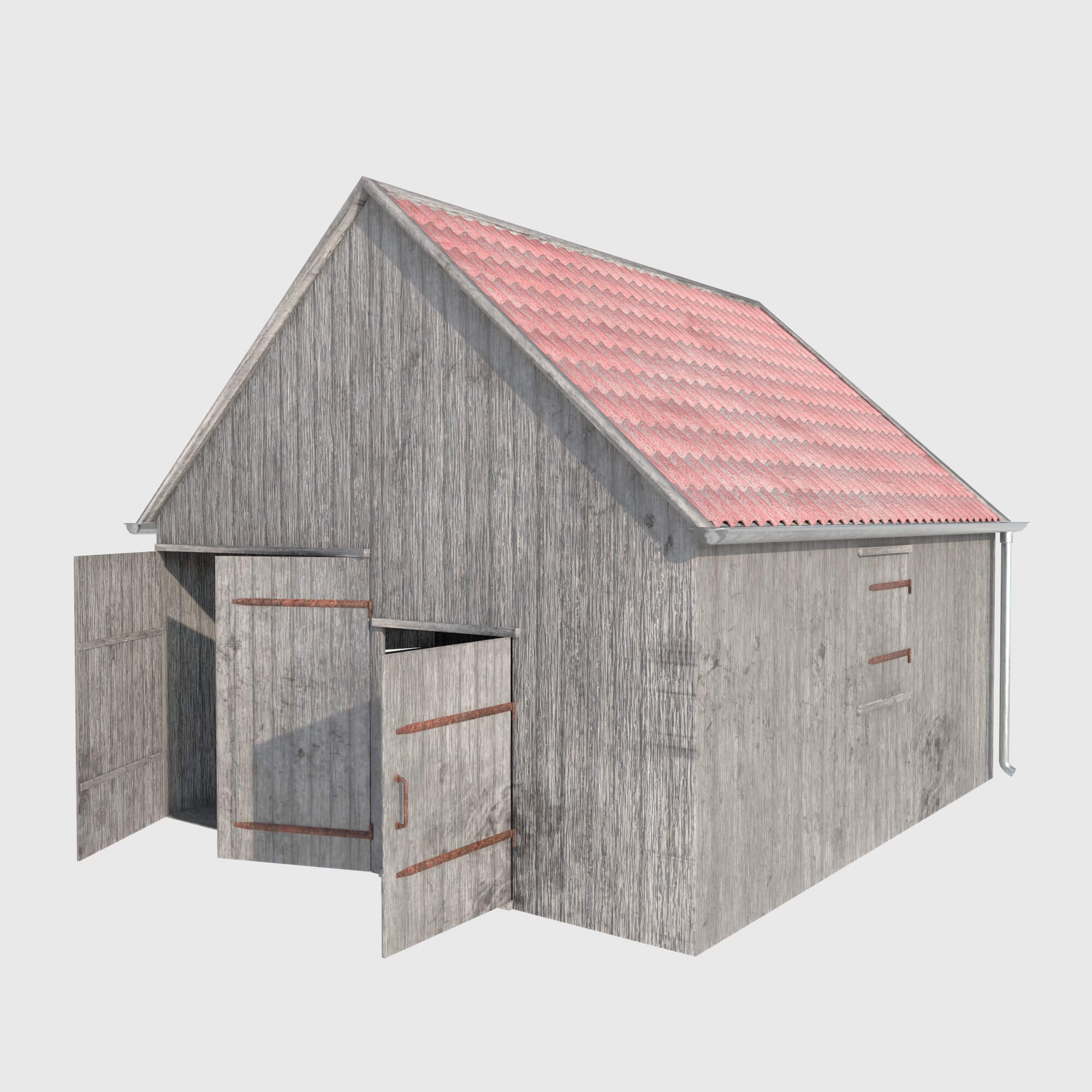 Wooden Shed - 3D Model by katherina