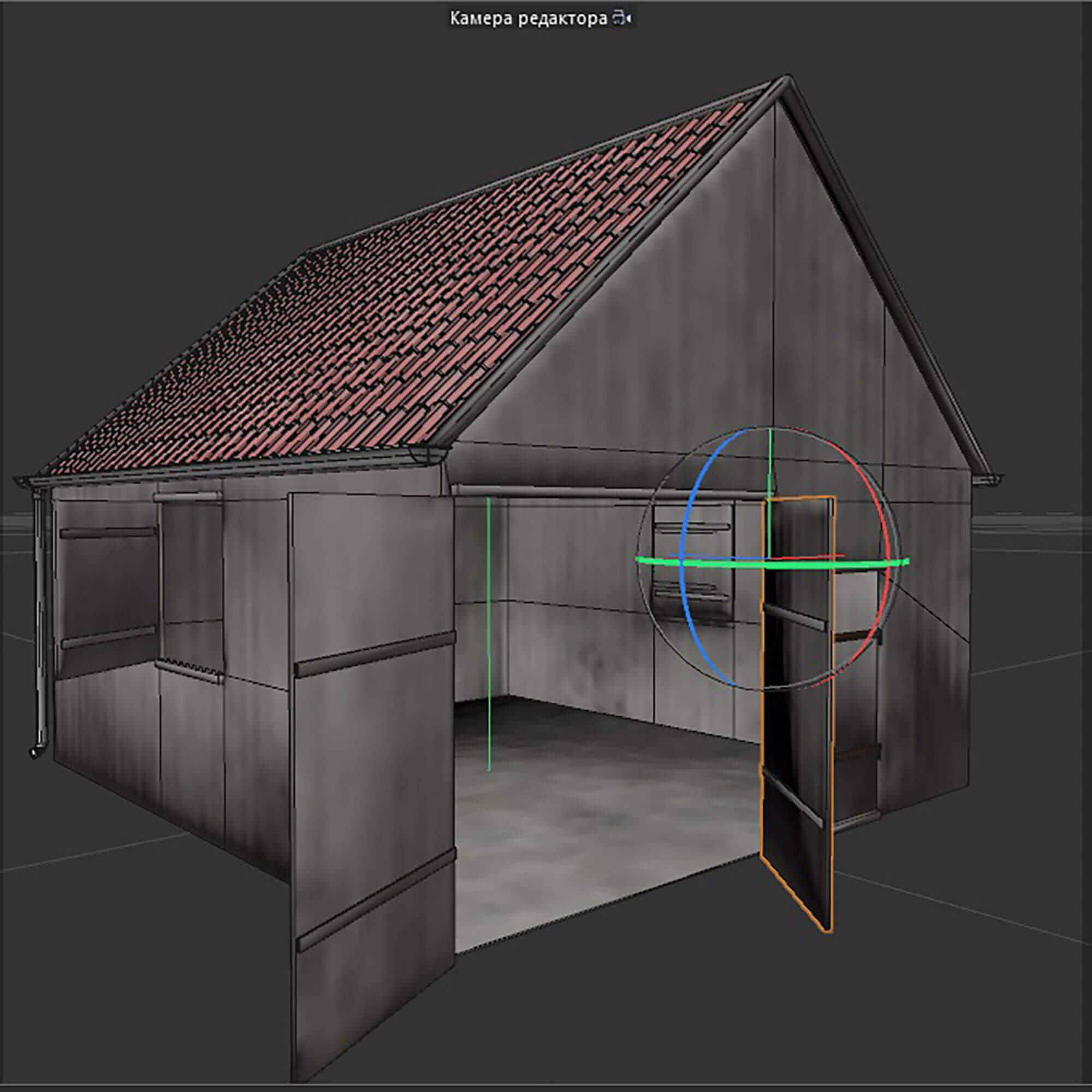 Wooden Shed - 3D Model by katherina