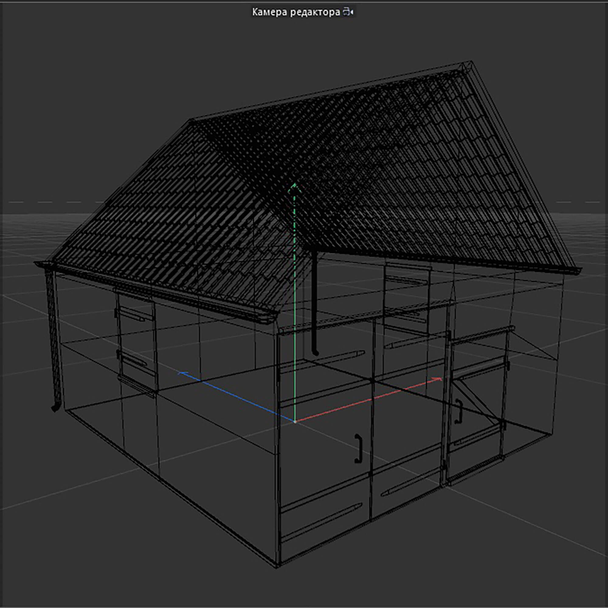 Wooden Shed - 3D Model by katherina