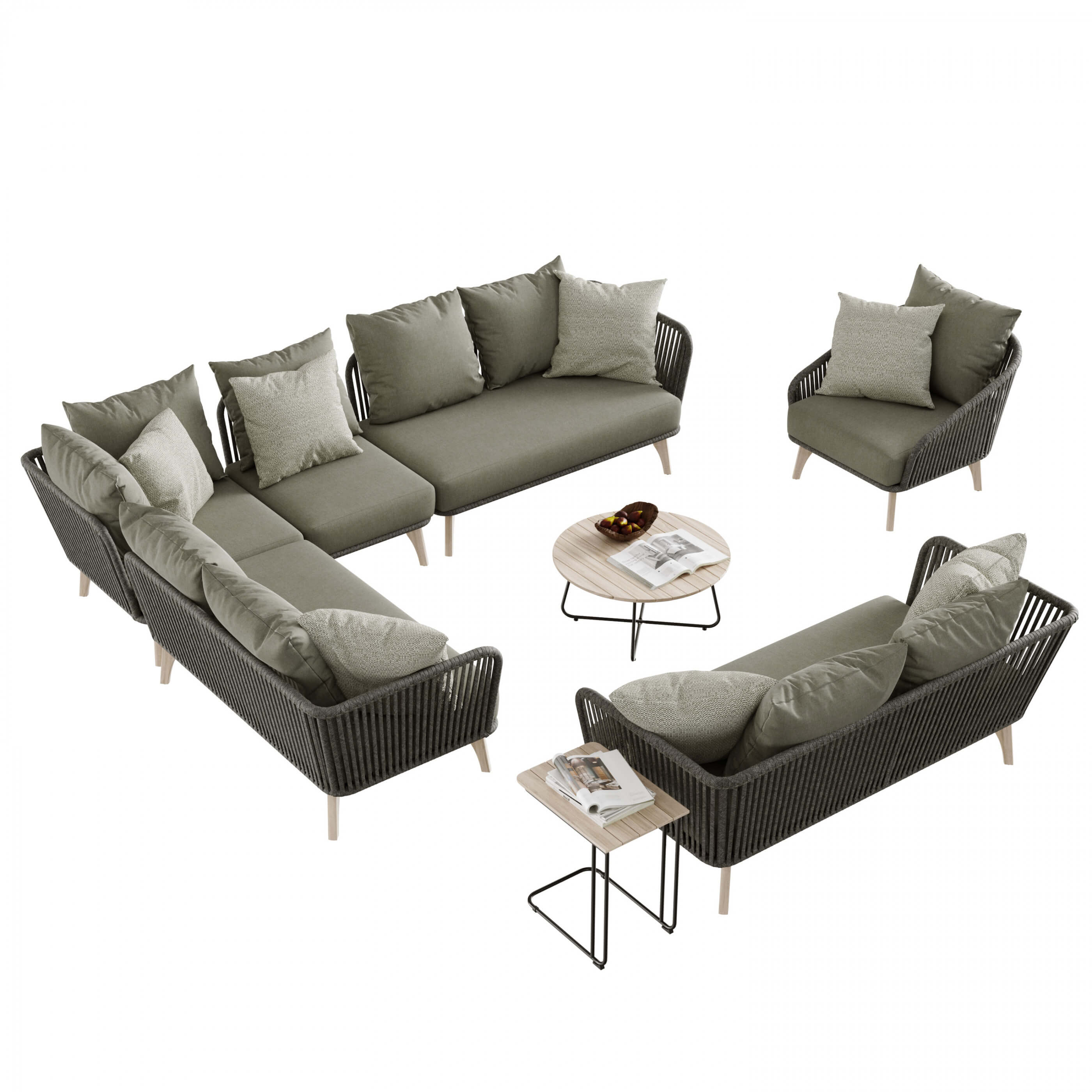 4so Santander Lounge Set - 3D Model by Katmit