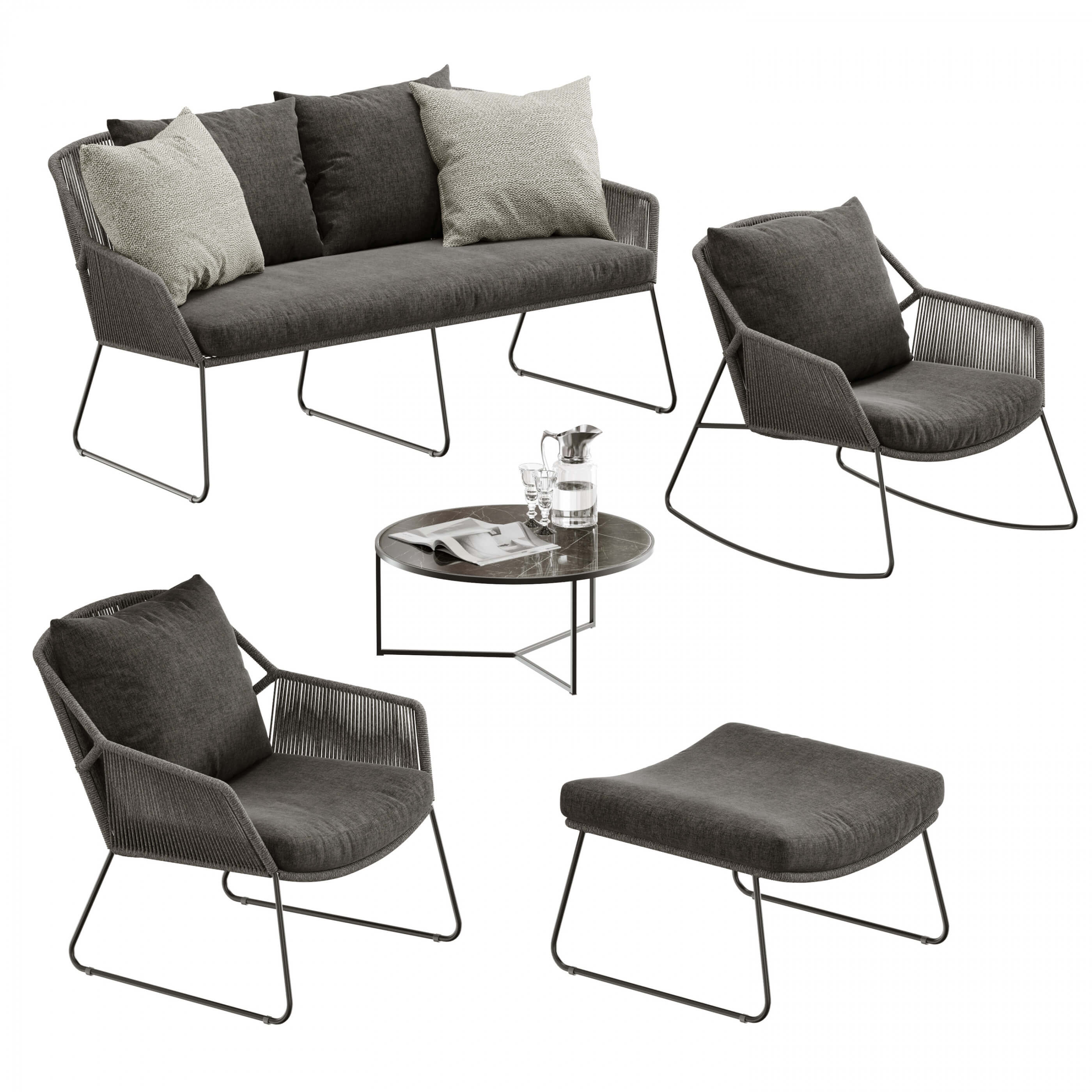 4so Accor Lounge Set - 3D Model by Katmit