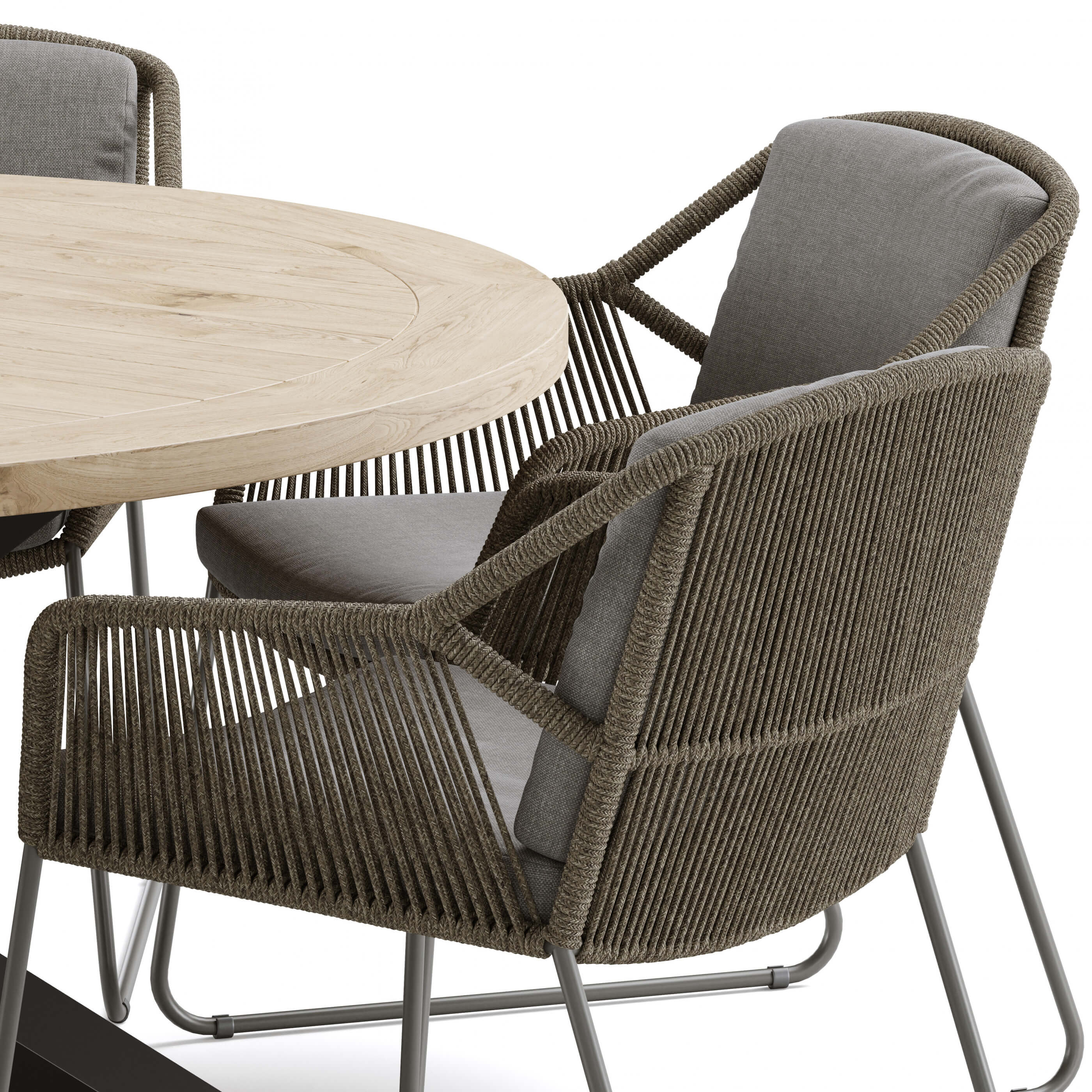 4so Outdoor Dining Chair Accor Table Louvre - 3D Model by Katmit