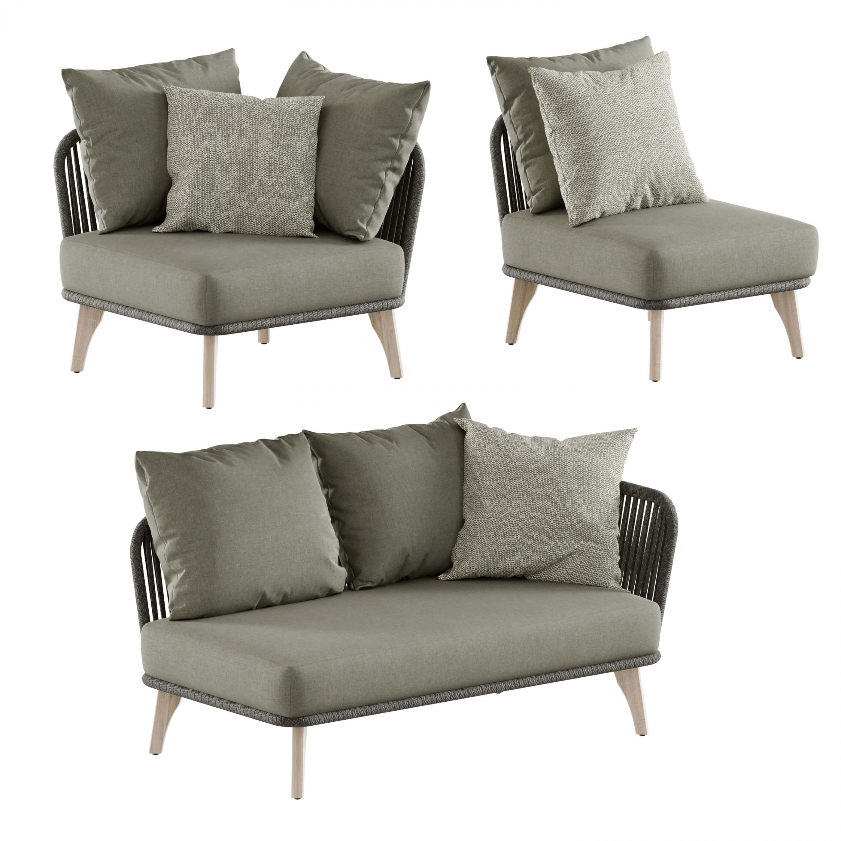 4so Santander Modular Sofa - 3D Model by Katmit