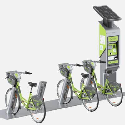 Bike Share Station - 3D Model by Katmit