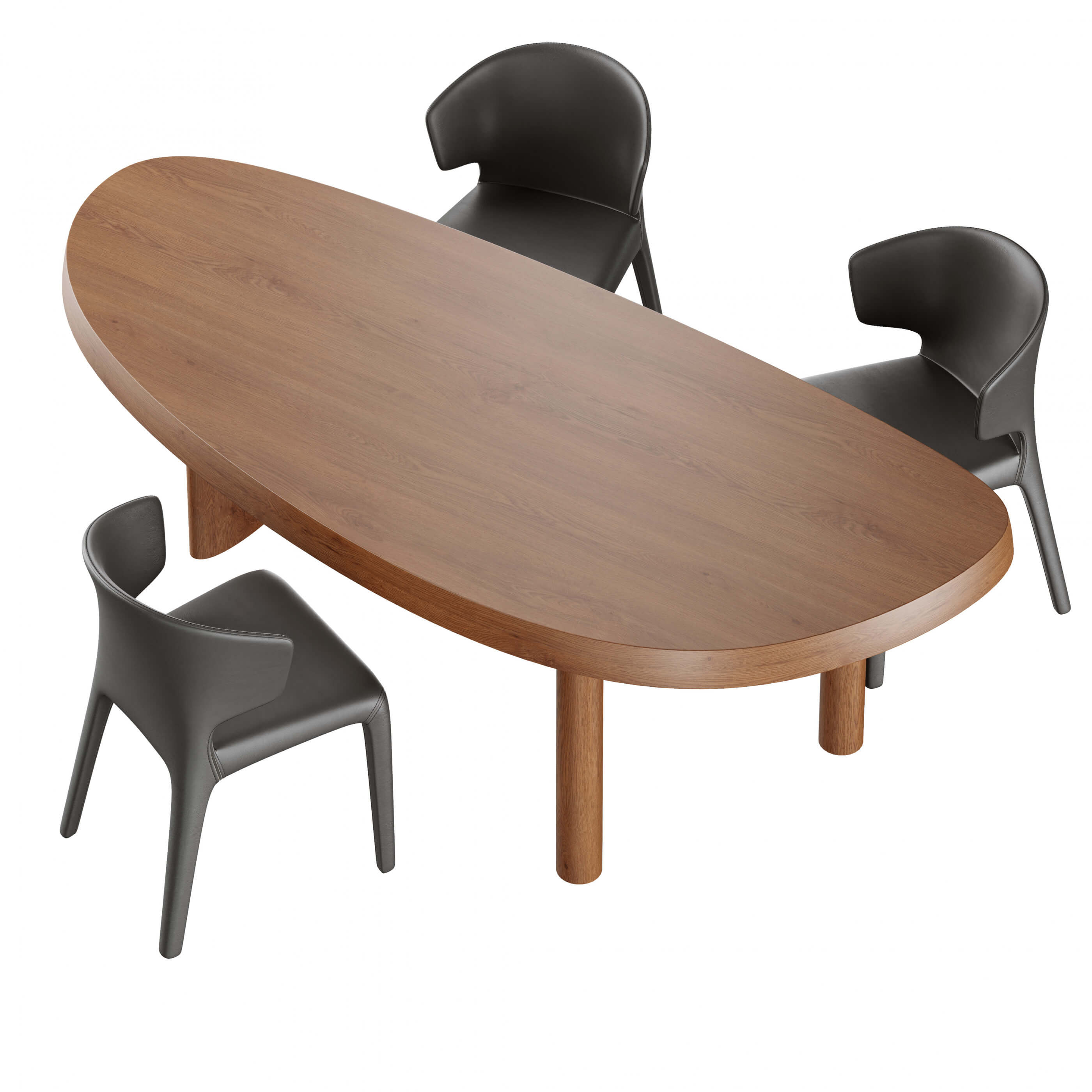 Cassina Table En Forme Libre Chair Hola 367 - 3D Model by Katmit