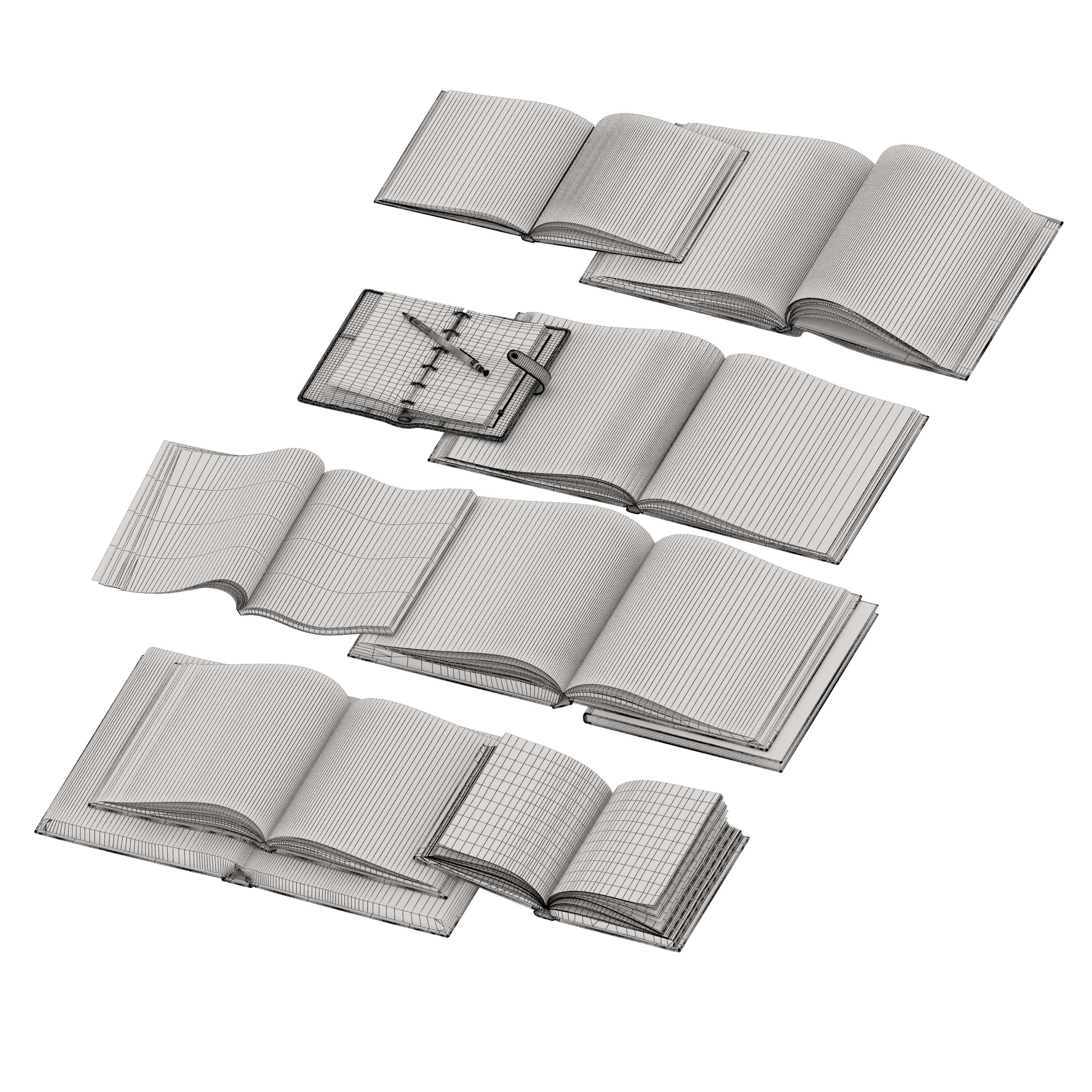 Coffee Table Books 1 - 3D Model by Katmit