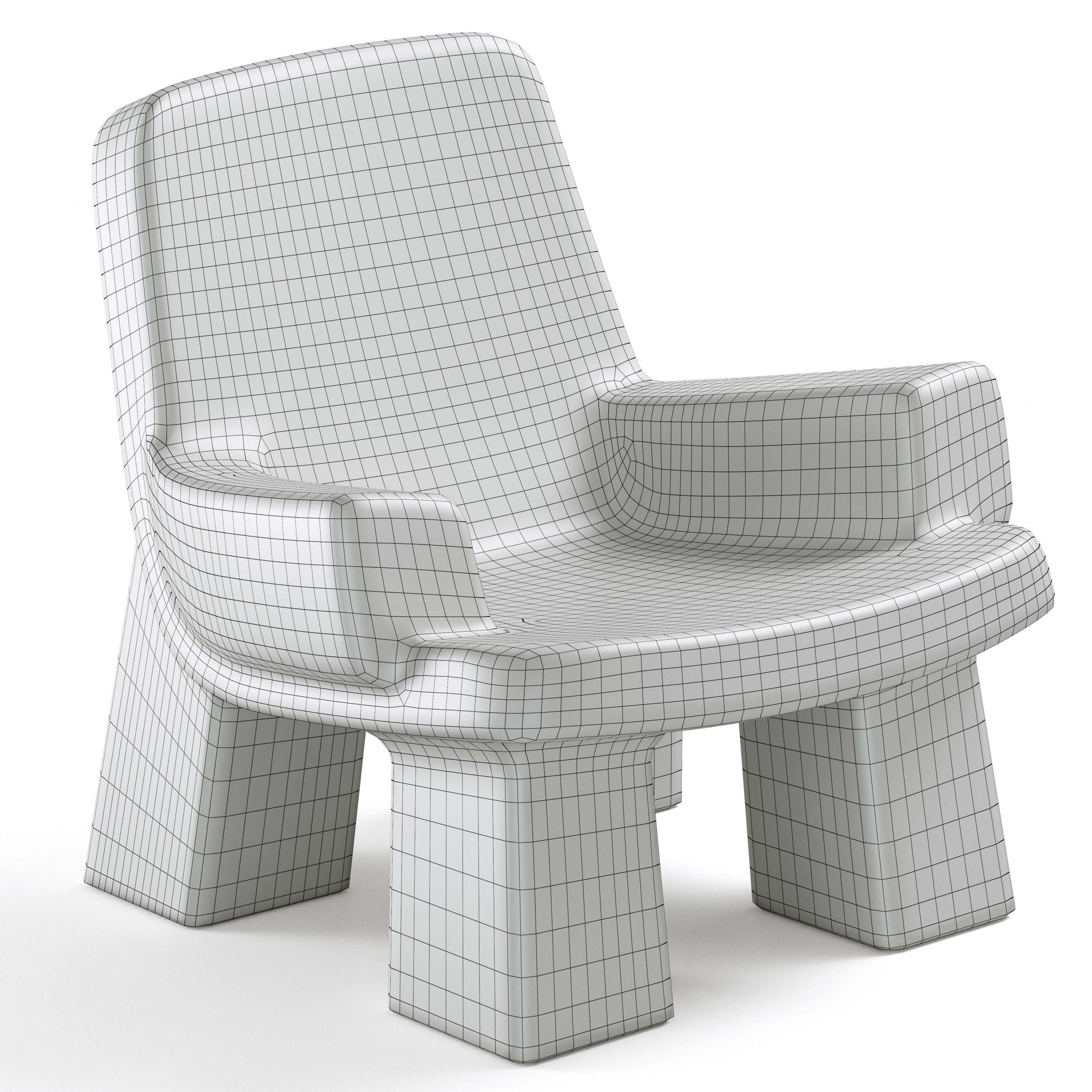 Faye Toogood Fudge Chair - 3D Model by Katmit