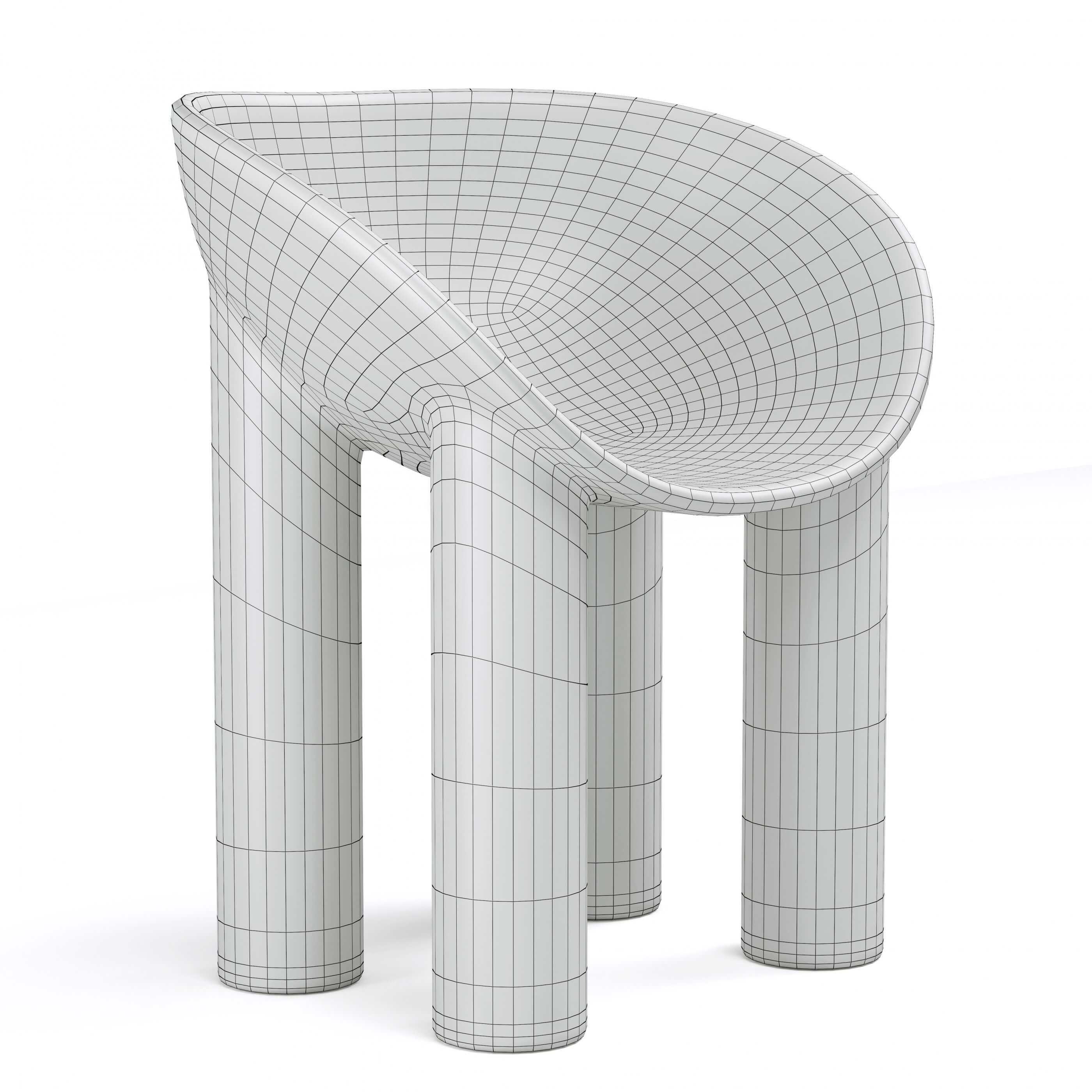 Faye Toogood Roly Poly Dining Chair - 3D Model by Katmit