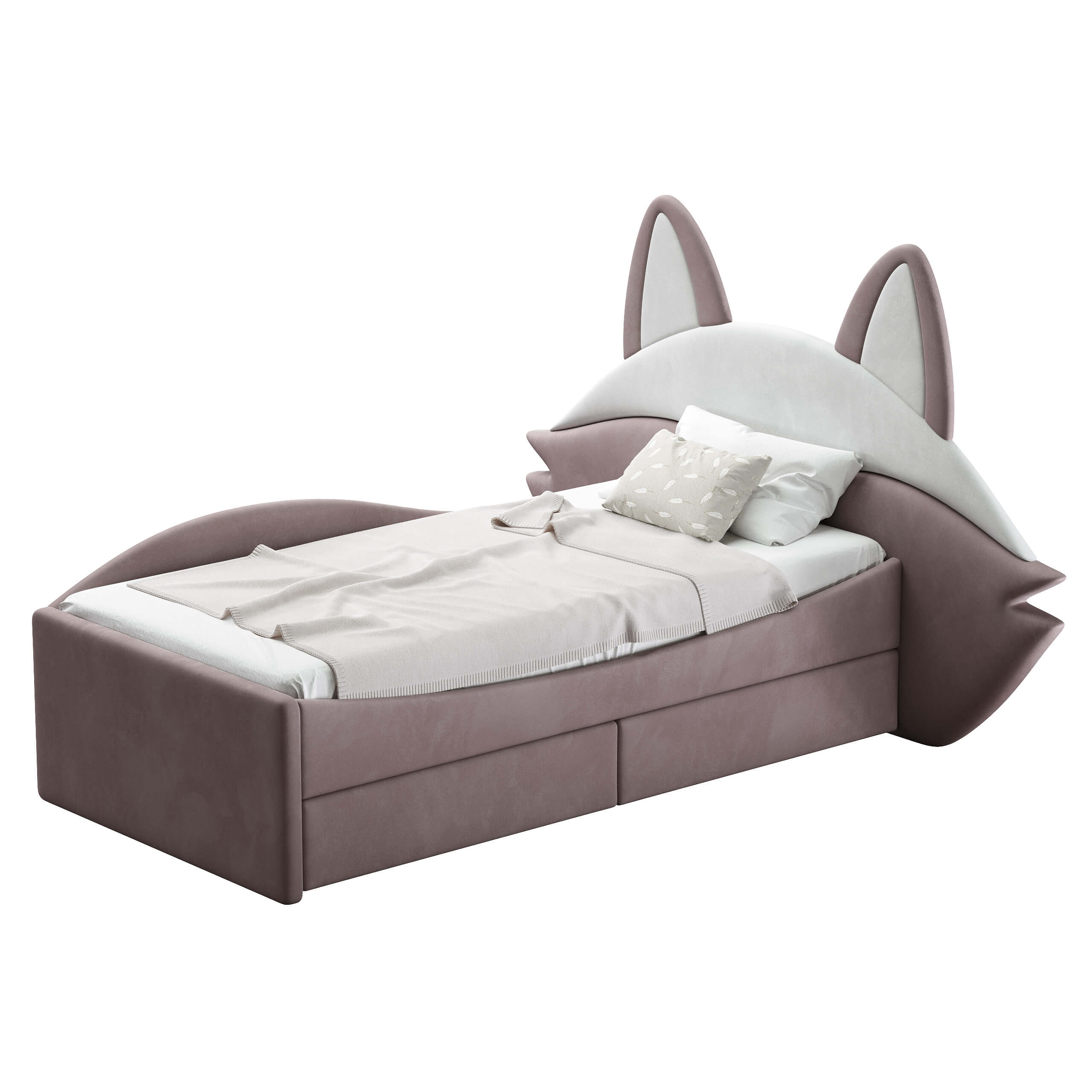 Fox Kid Bed Furniture - 3D Model by Katmit