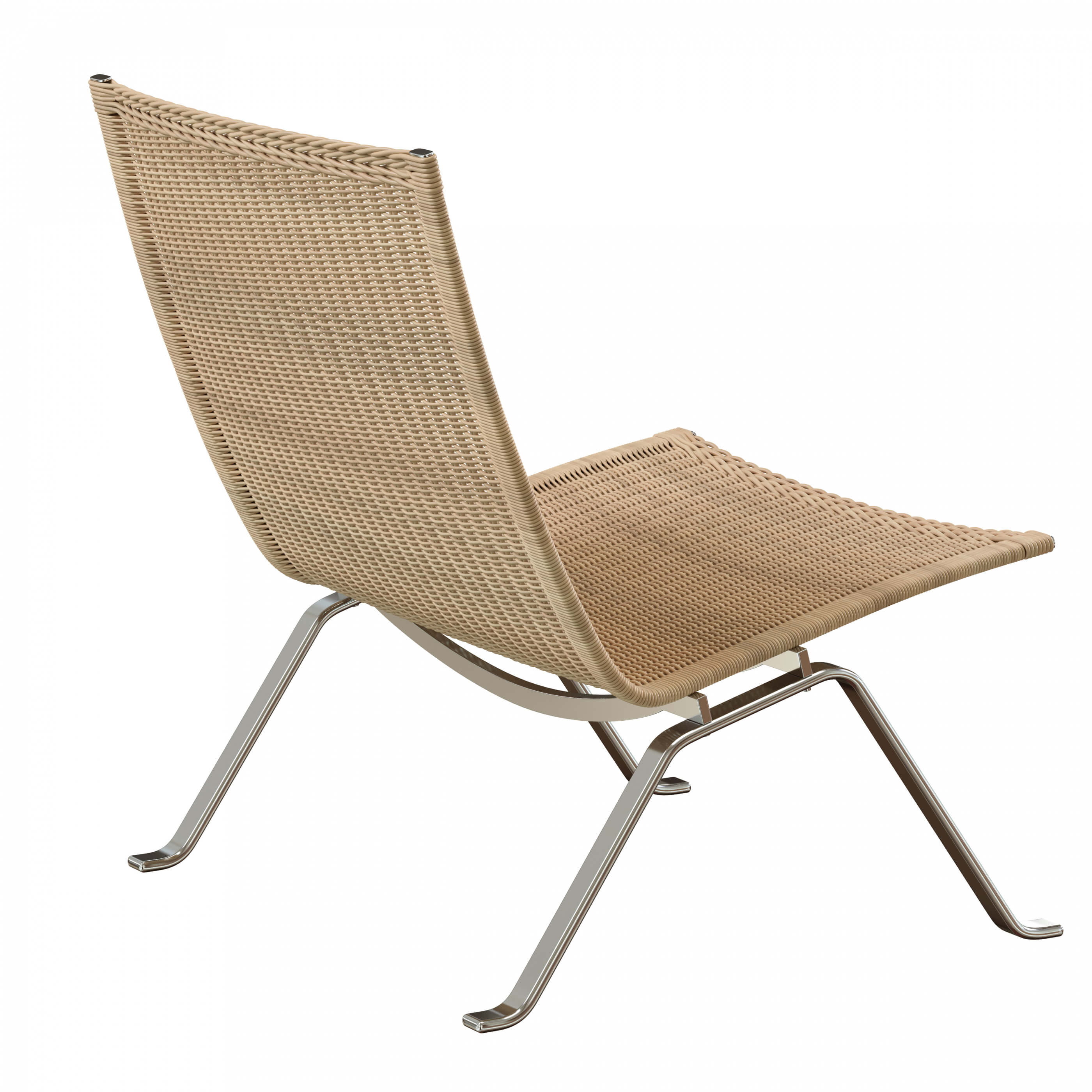 Fritz Hansen PK22 Wicker Lounge Chair - 3D Model by Katmit