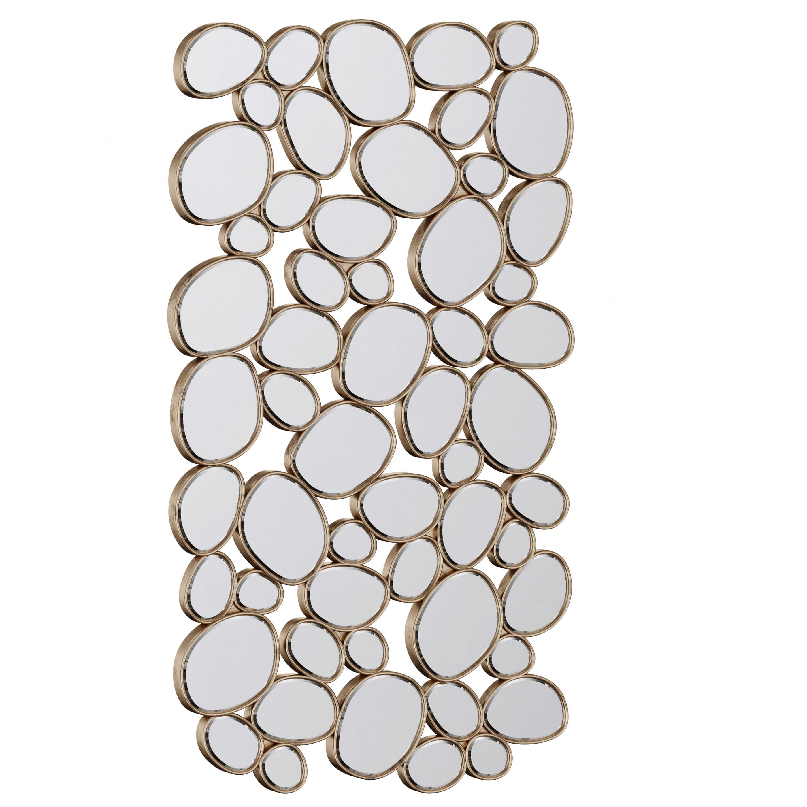 Kare Design Water Drops Copper Mirror - 3D Model by Katmit