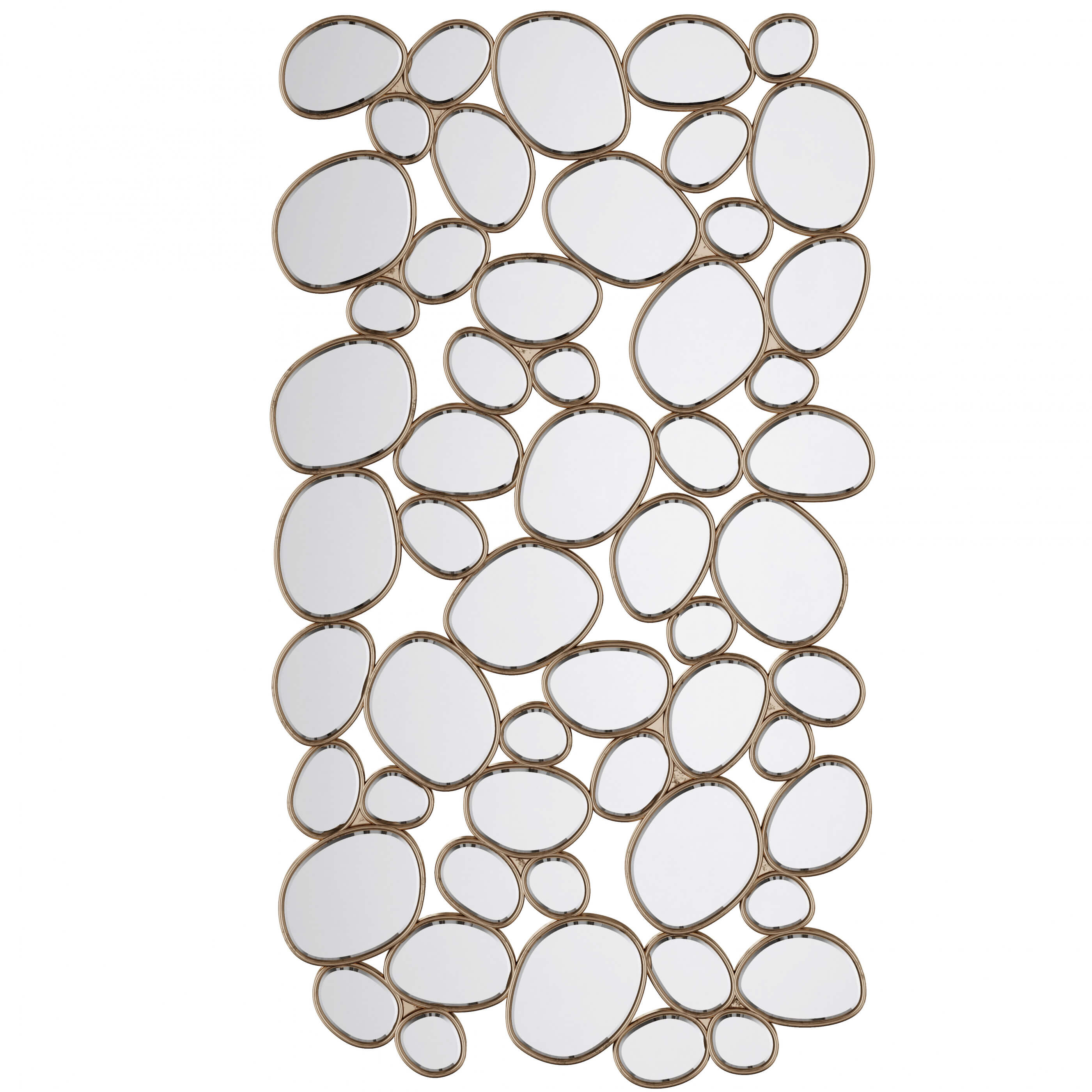 Kare Design Water Drops Copper Mirror - 3D Model by Katmit