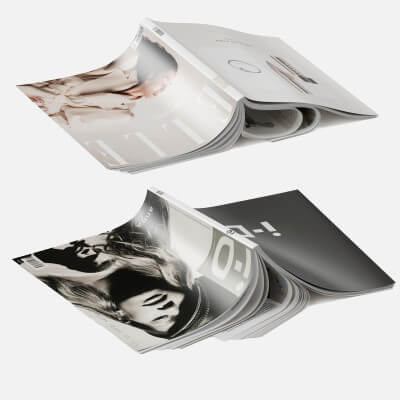 Magazines Opened - 3D Model by Katmit