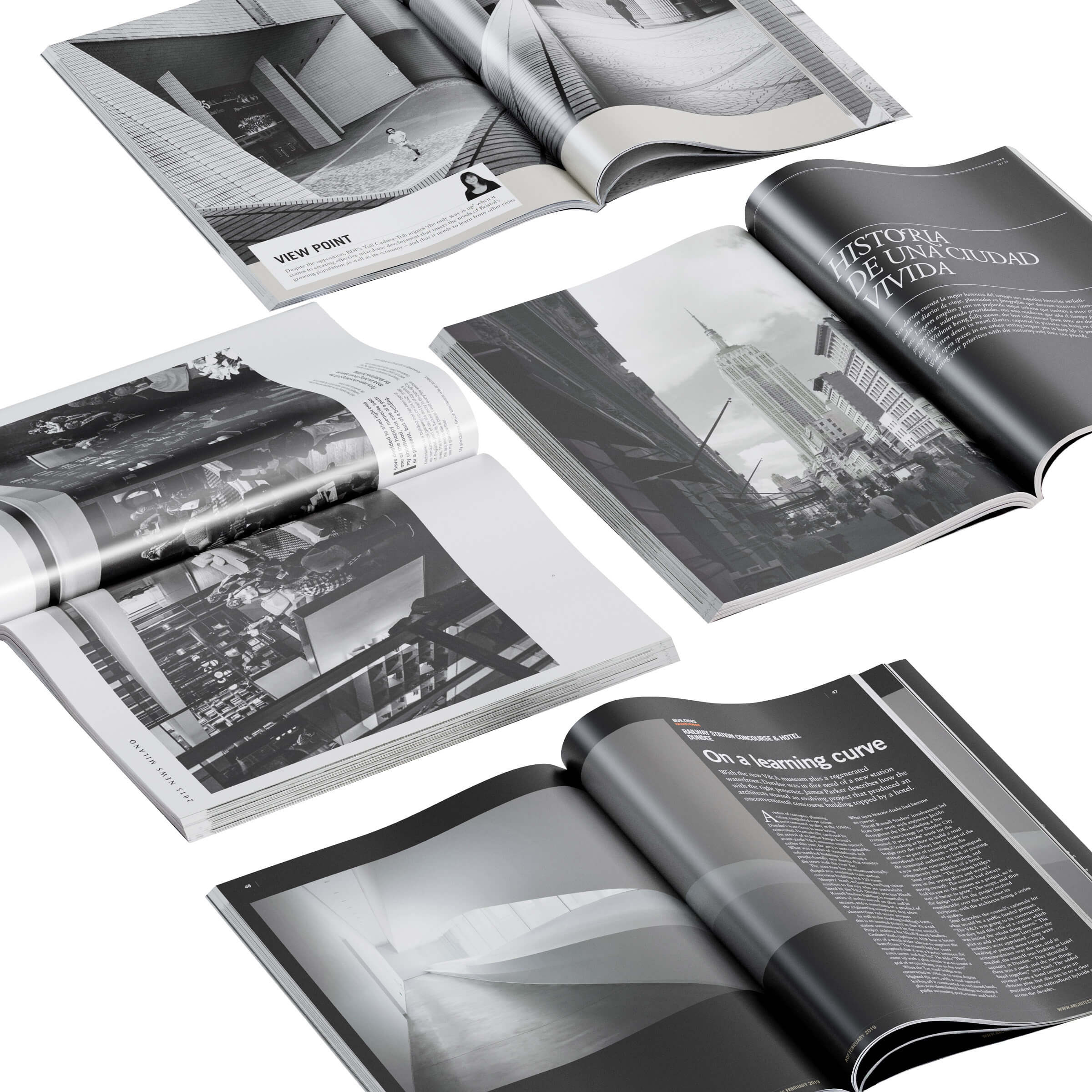 Magazines - Dark Theme 3D Model by Katmit