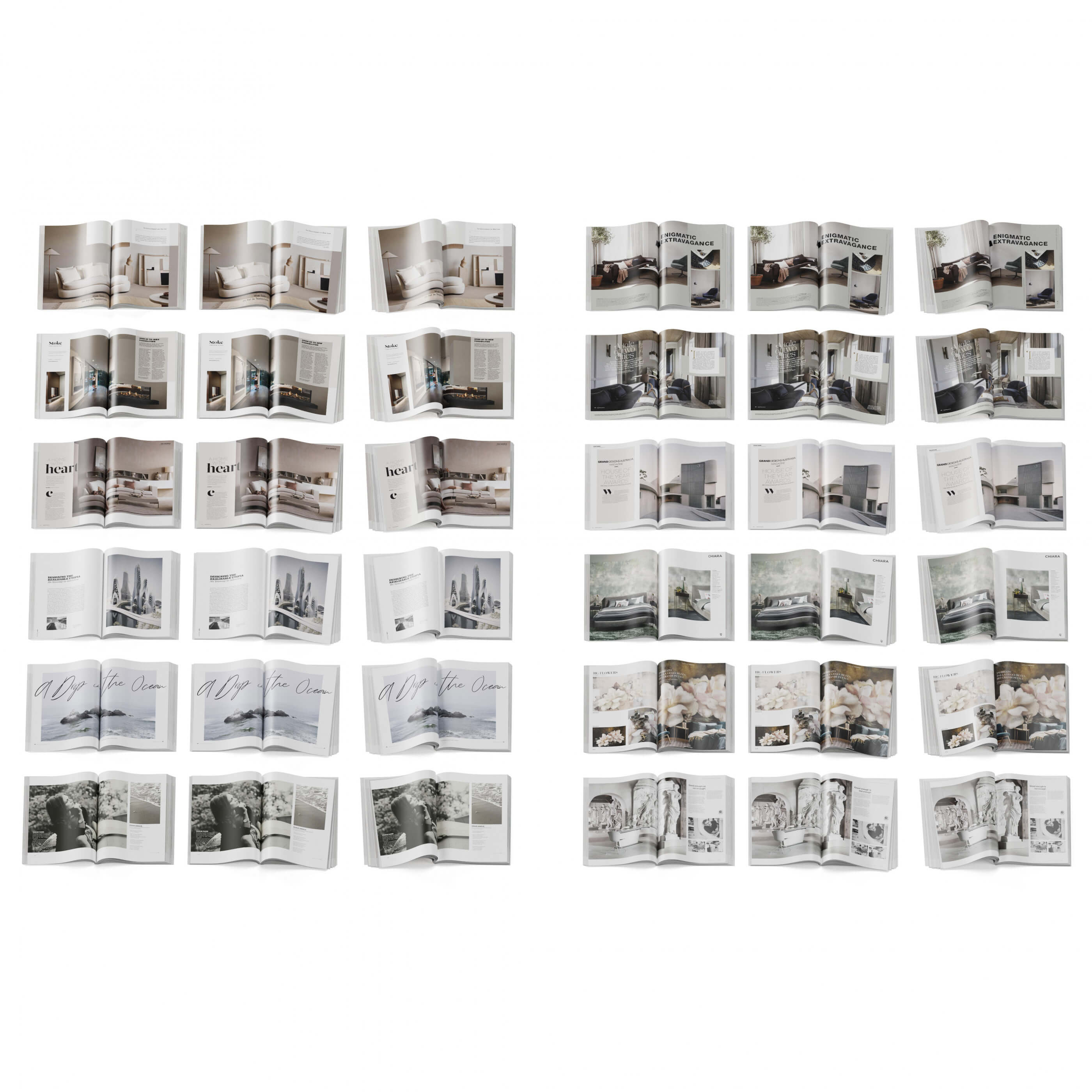 Magazines Opened - 3D Model by Katmit