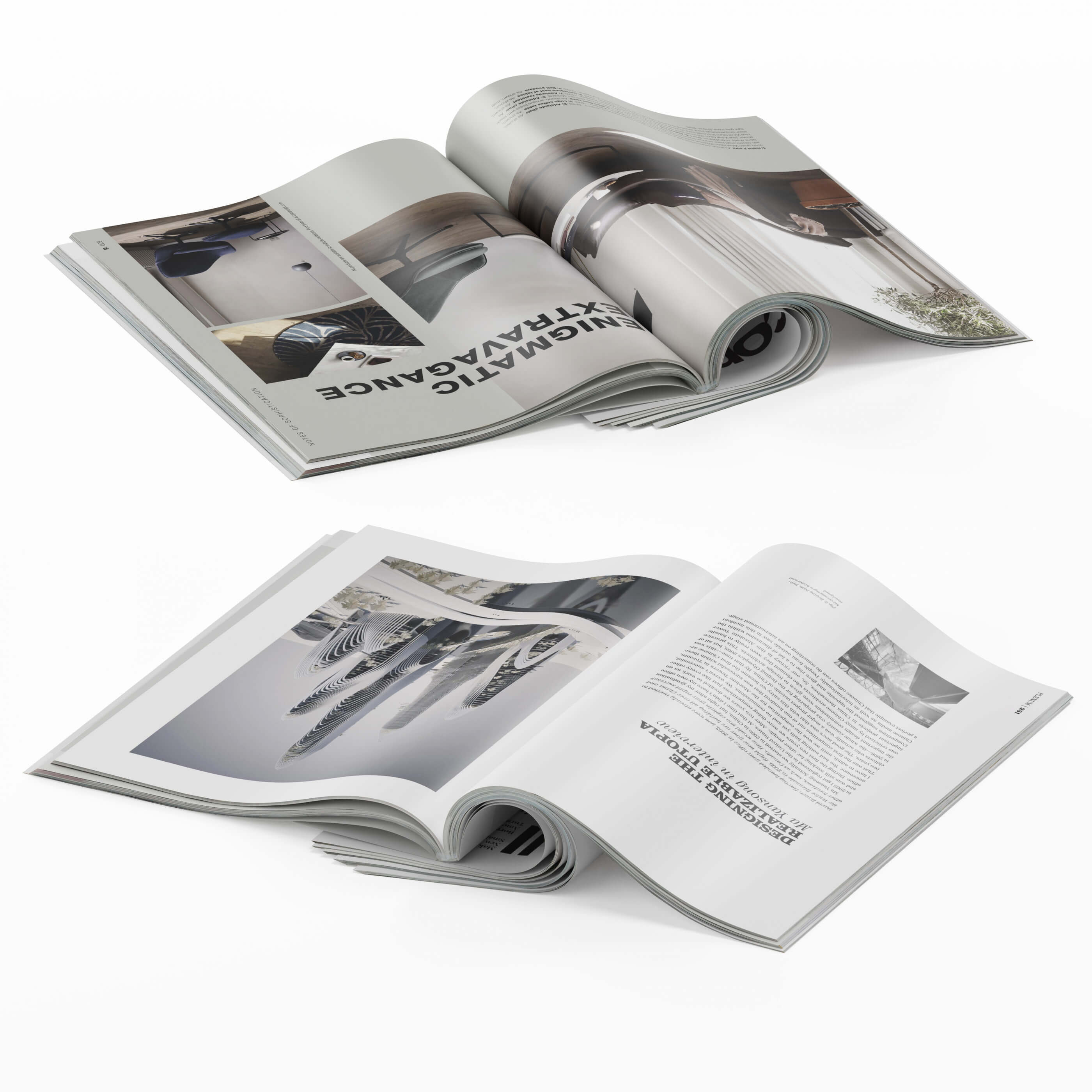 Magazines Rolled - 3D Model by Katmit