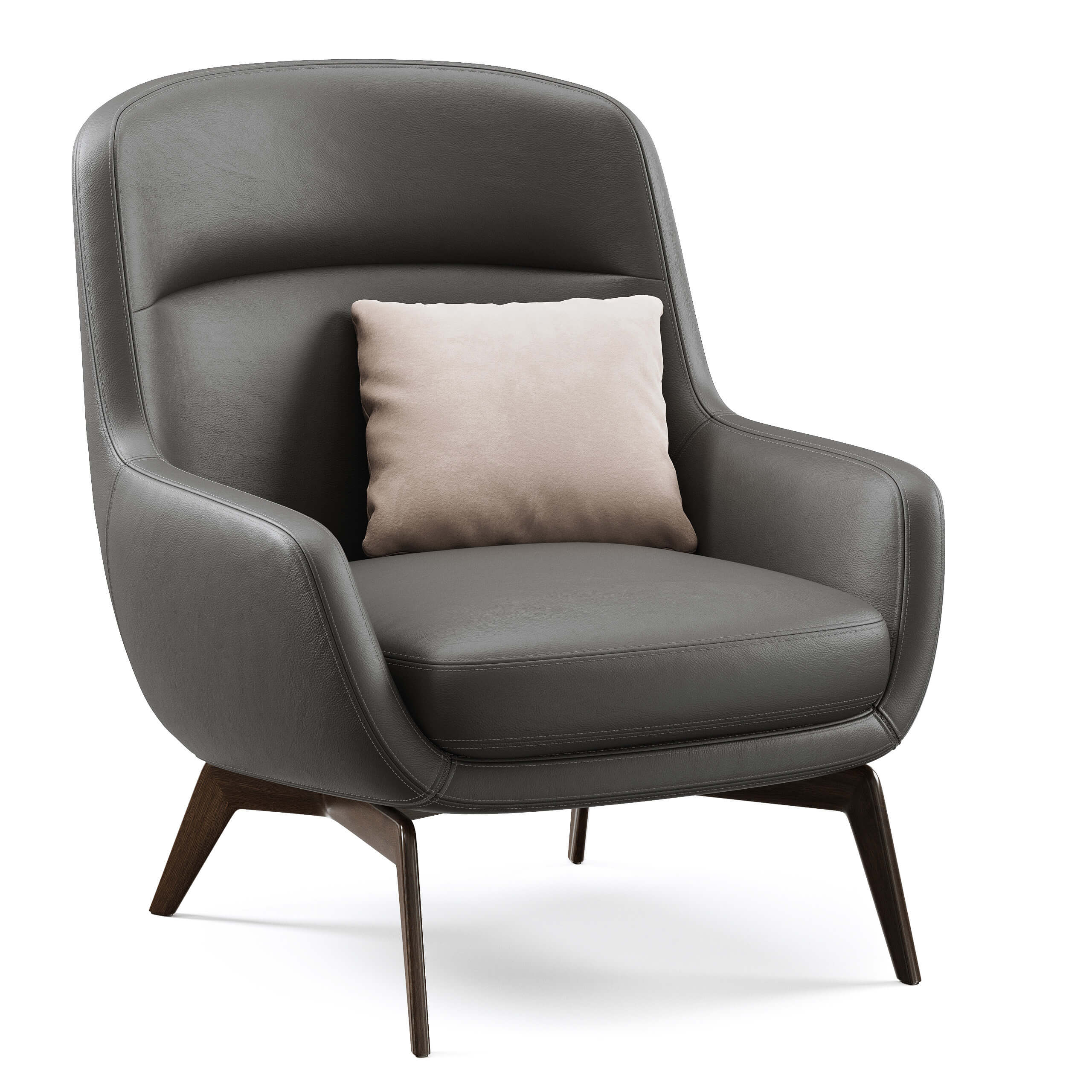 Minotti Belt Bergere Armchair - 3D Model by Katmit