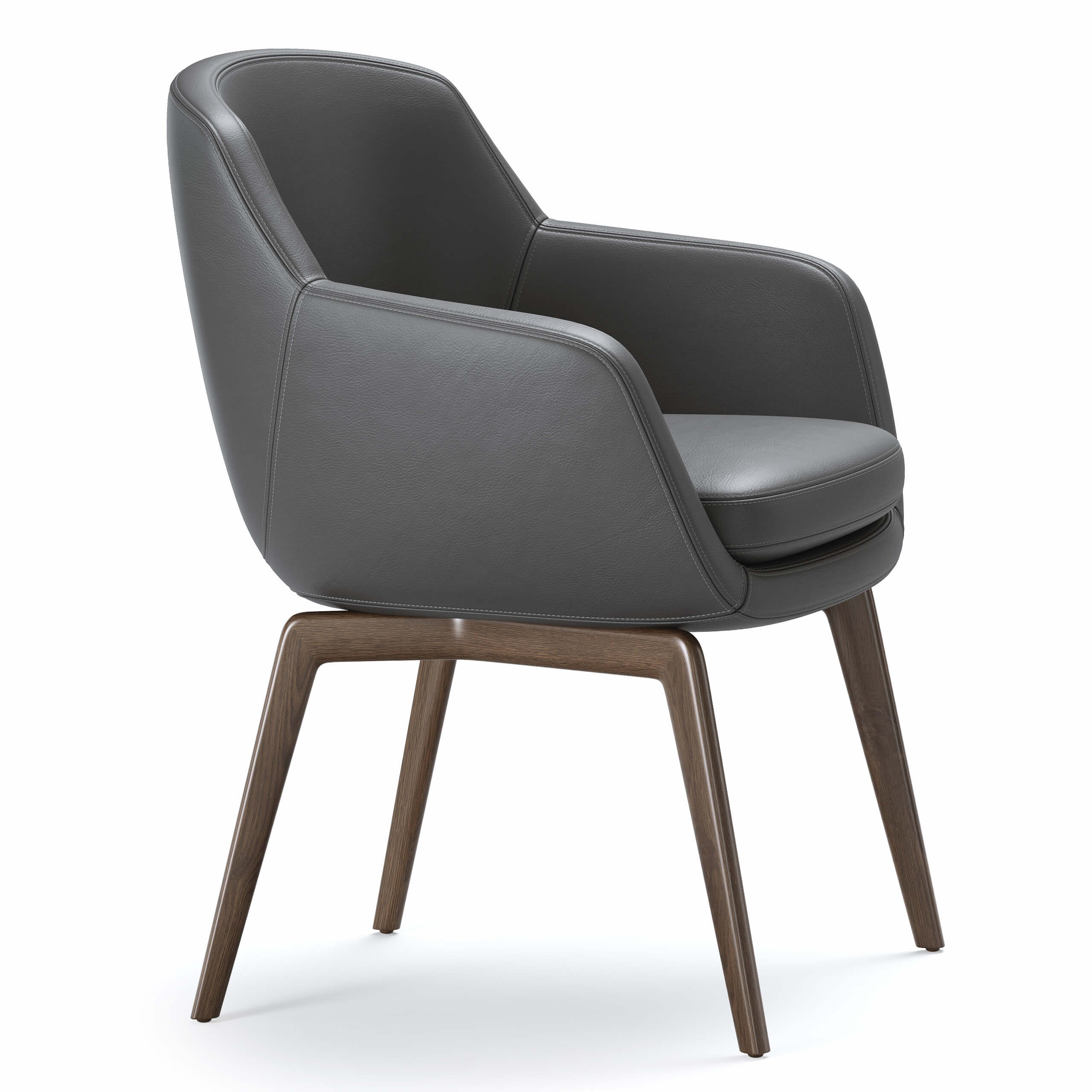 Minotti Belt Dining Chair - 3D Model by Katmit