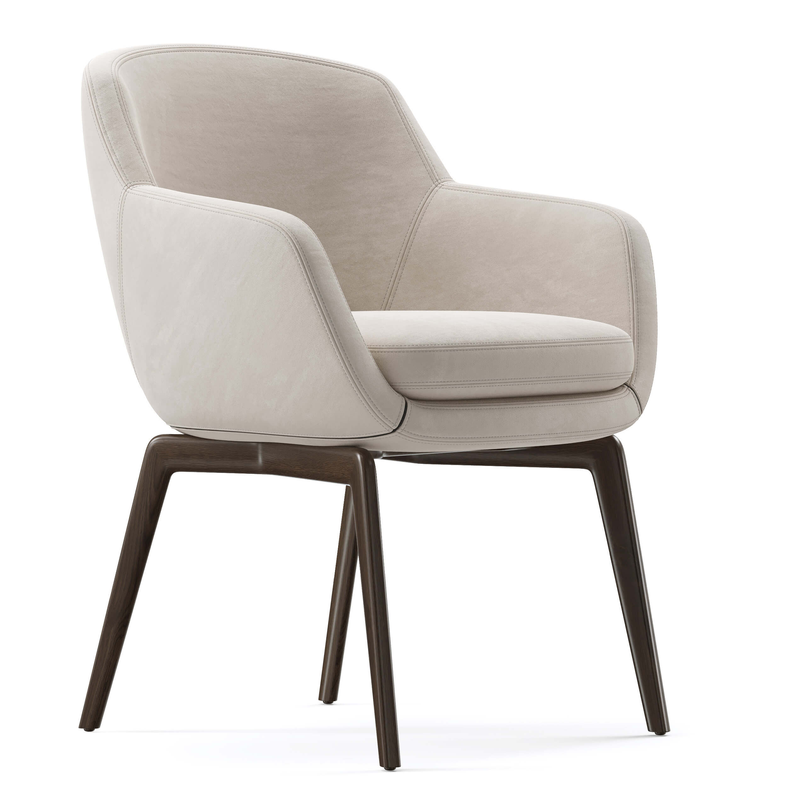 Minotti Belt Dining Set - 3D Model by Katmit