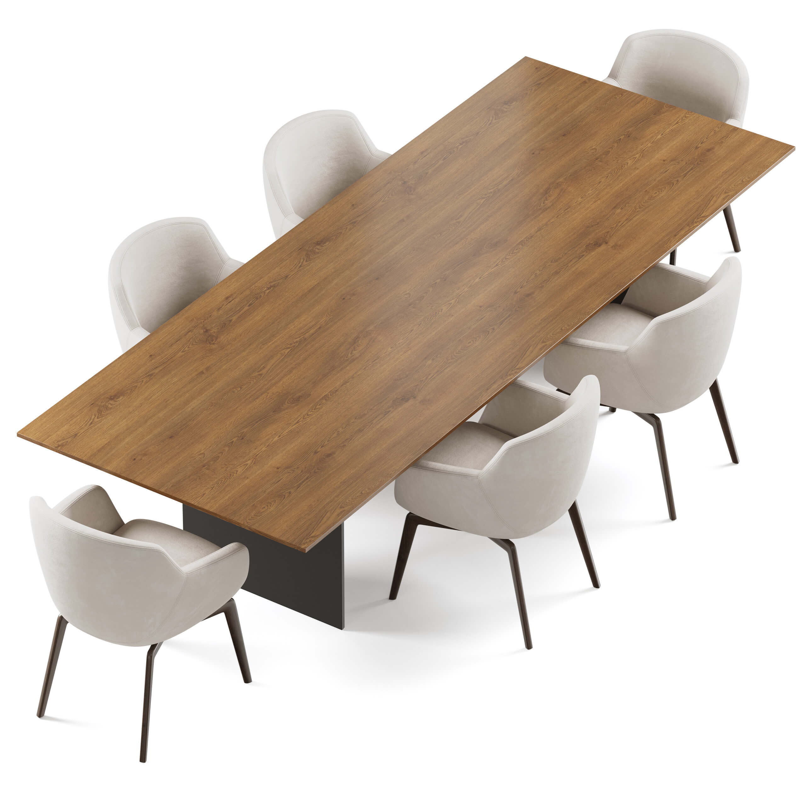 Minotti Belt Dining Set - 3D Model by Katmit