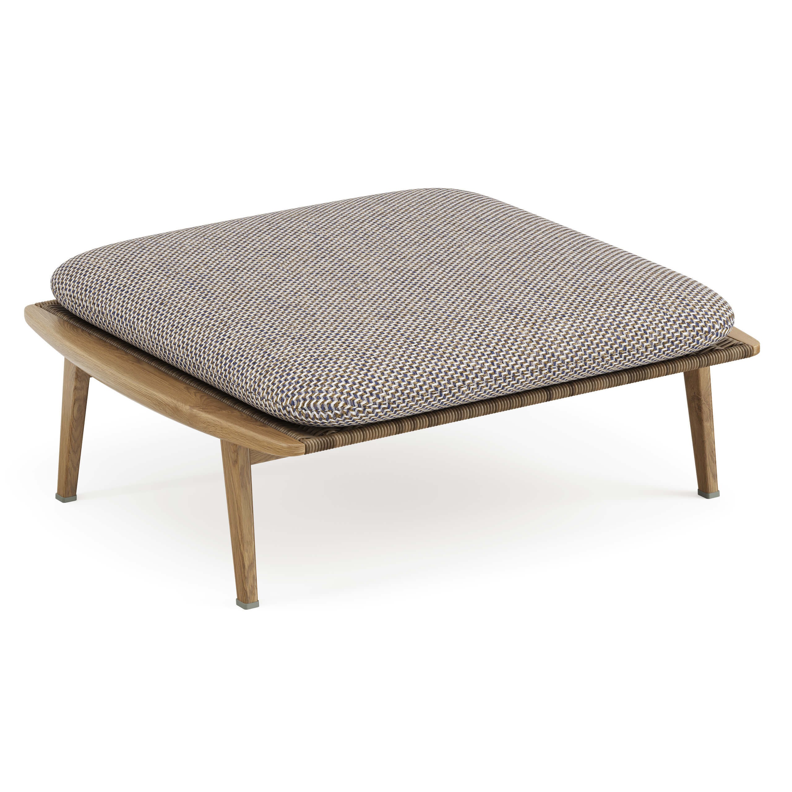 Minotti Fynn Outdoor Wicker Bench - 3D Model by Katmit