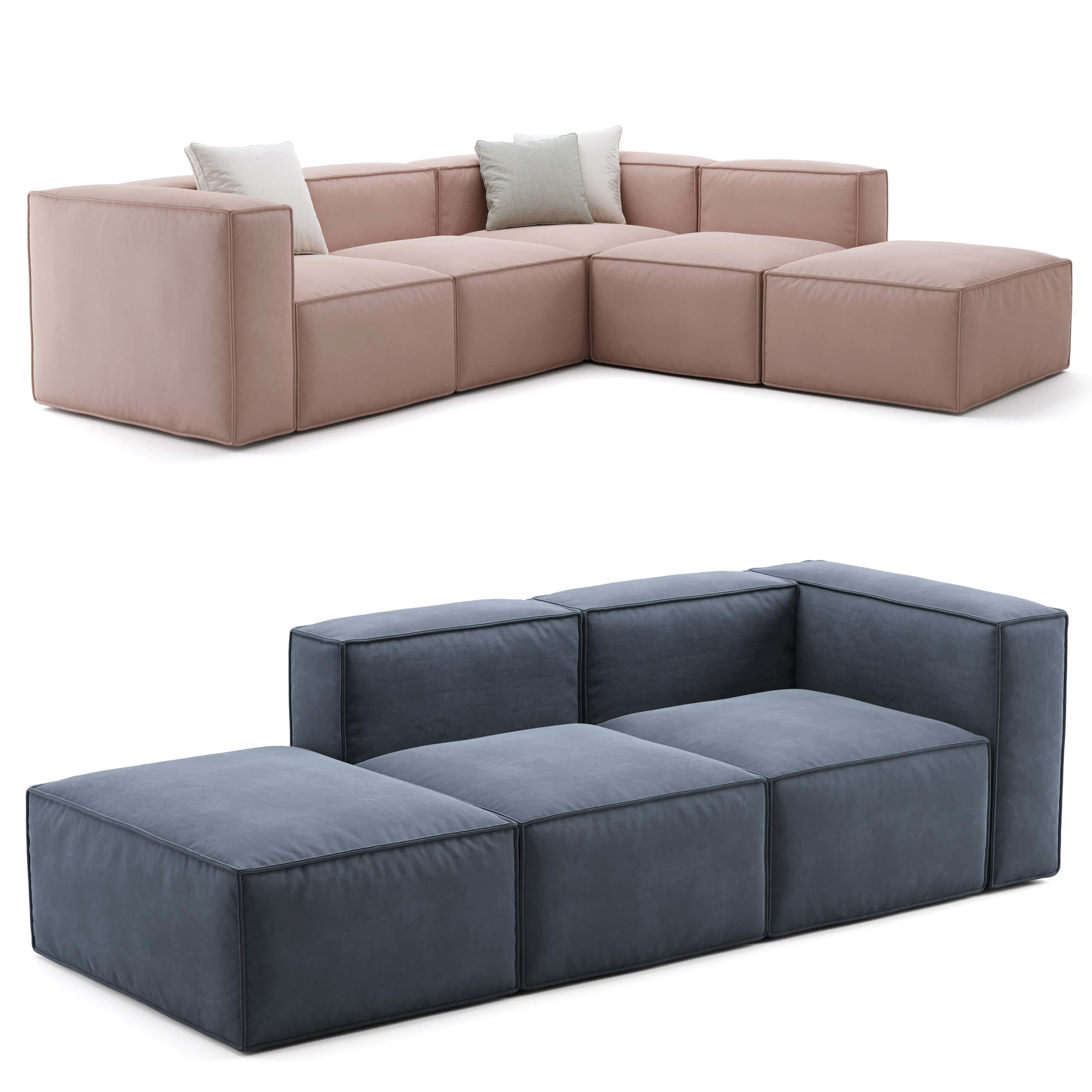 Modular Relax Sofa Sonit Tavola - 3D Model by Katmit