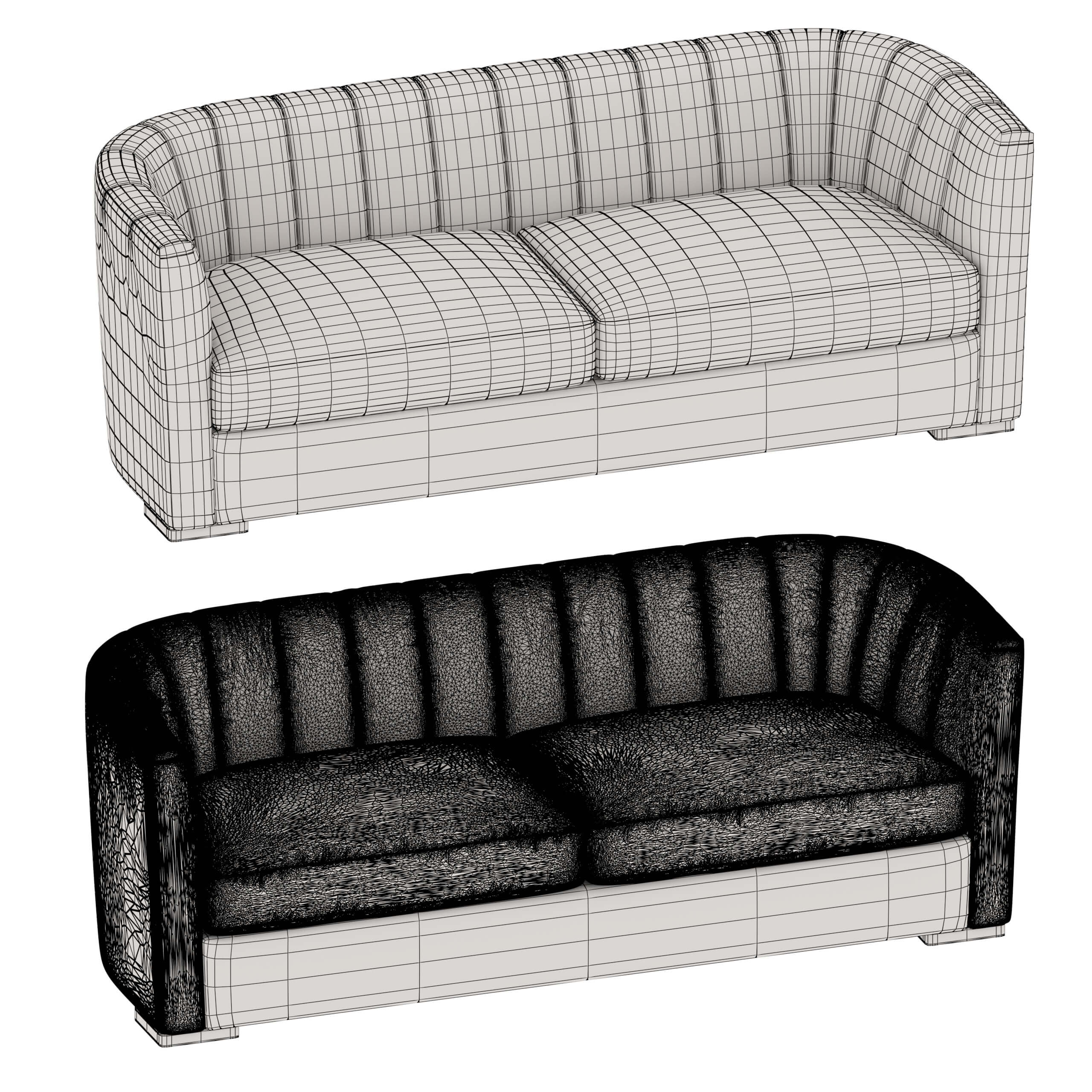 Nate Jeremiah Audrey Sofa - 3D Model by Katmit