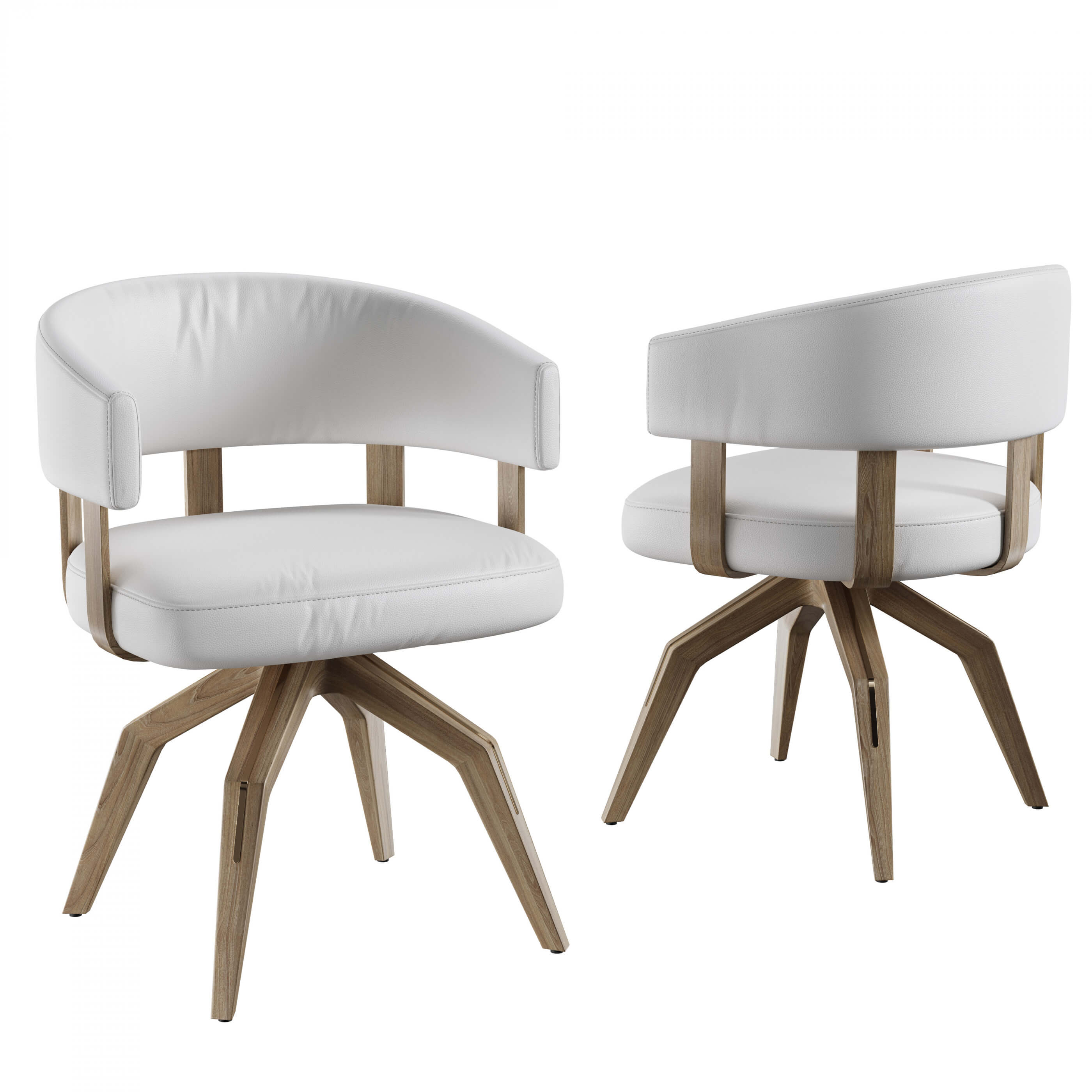 Natuzzi Valle Chair Campus Table - 3D Model by Katmit