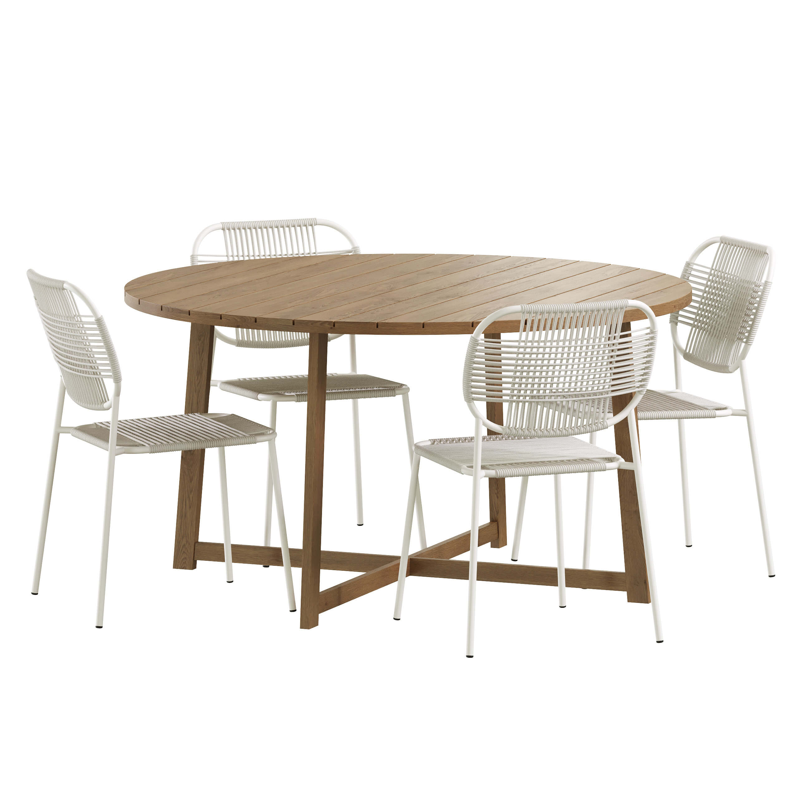 Oudoor Garden Dining Set Kave Home Talaier Dafne - 3D Model by Katmit