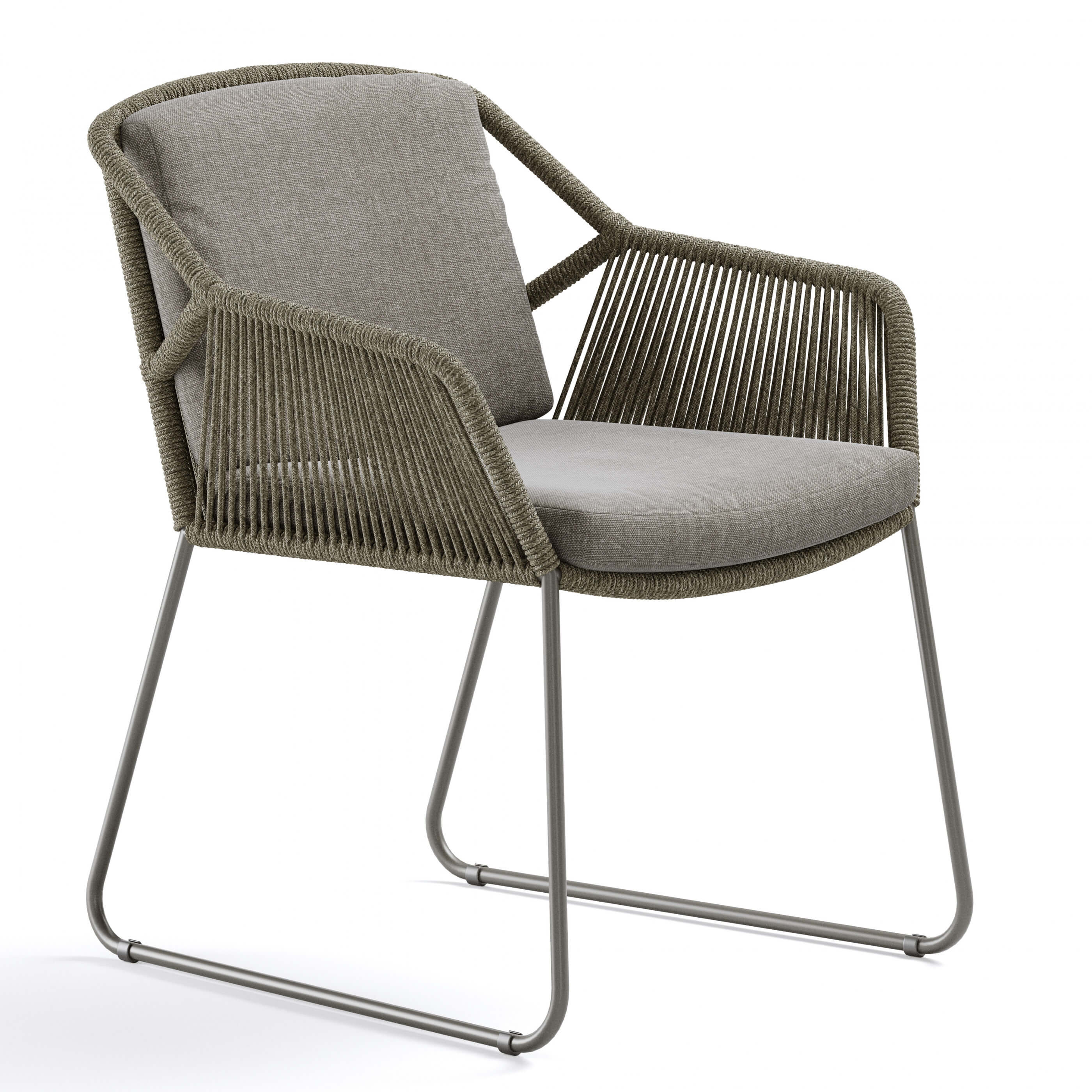 Outdoor Garden Woven Chair 4so Accor - 3D Model by Katmit