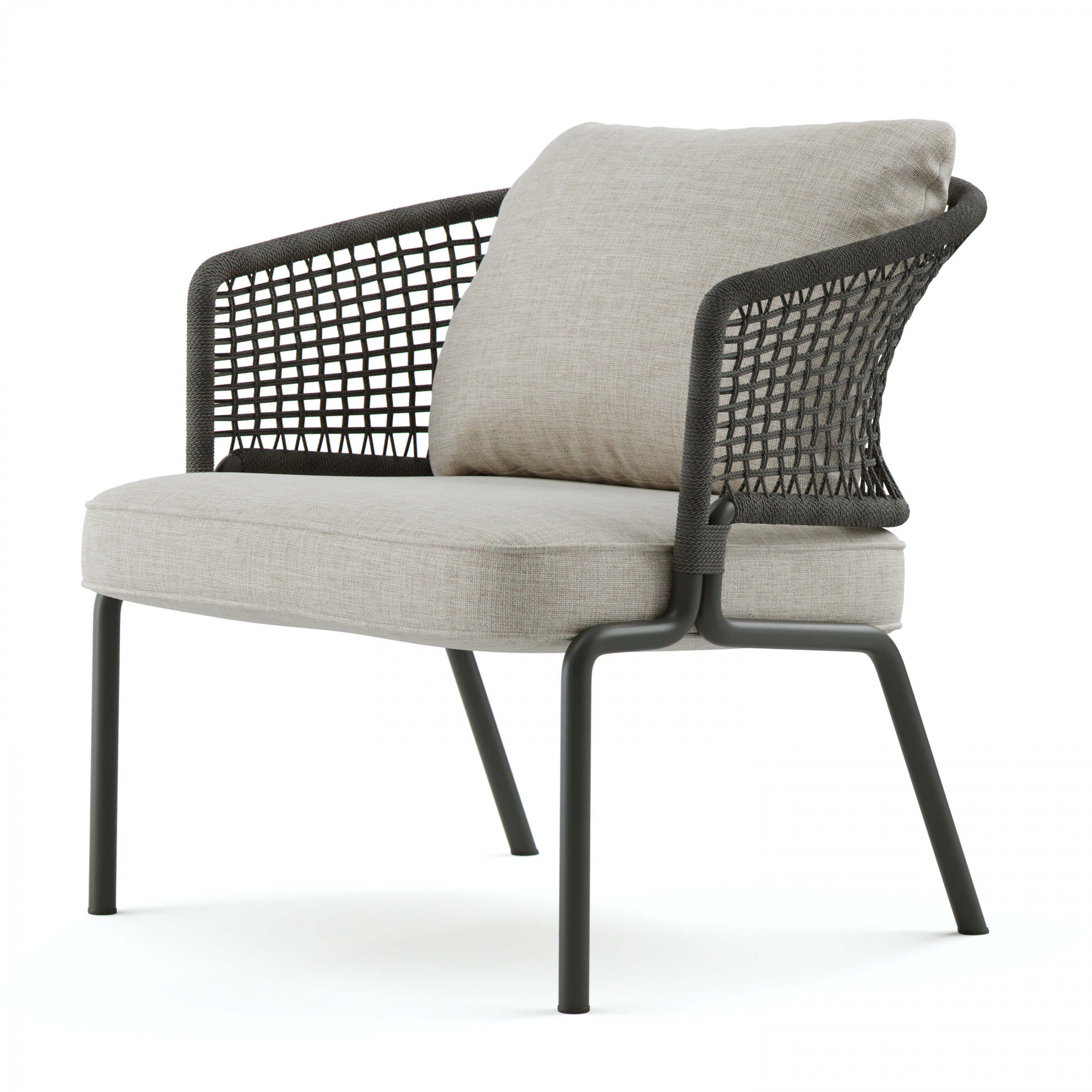 Outdoor Garden Woven Tribu Ctr Club Chair - 3D Model by Katmit