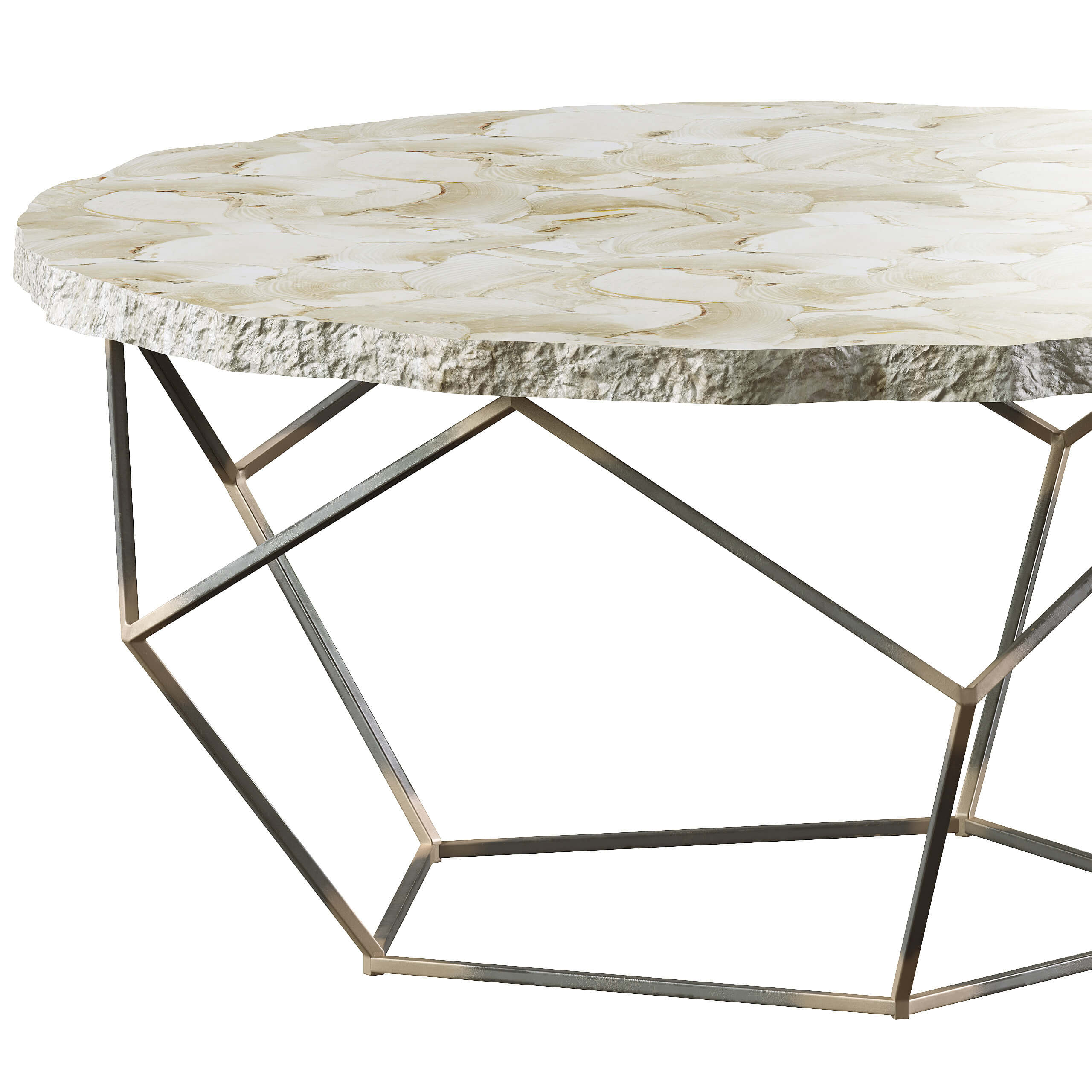 Palecek Loren Fossilized Clam Table - 3D Model by Katmit