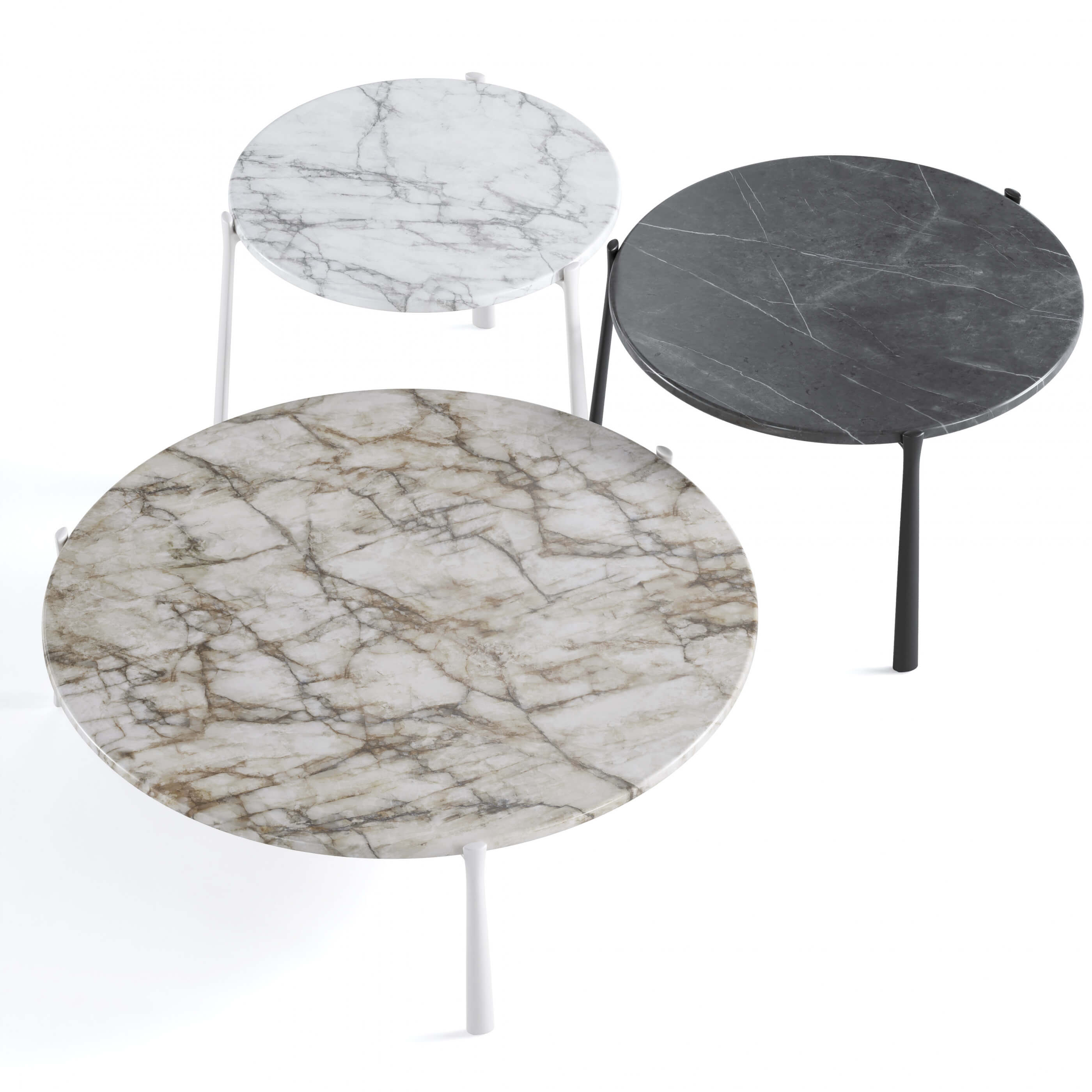 Tribu Branch Low Tables - 3D Model by Katmit