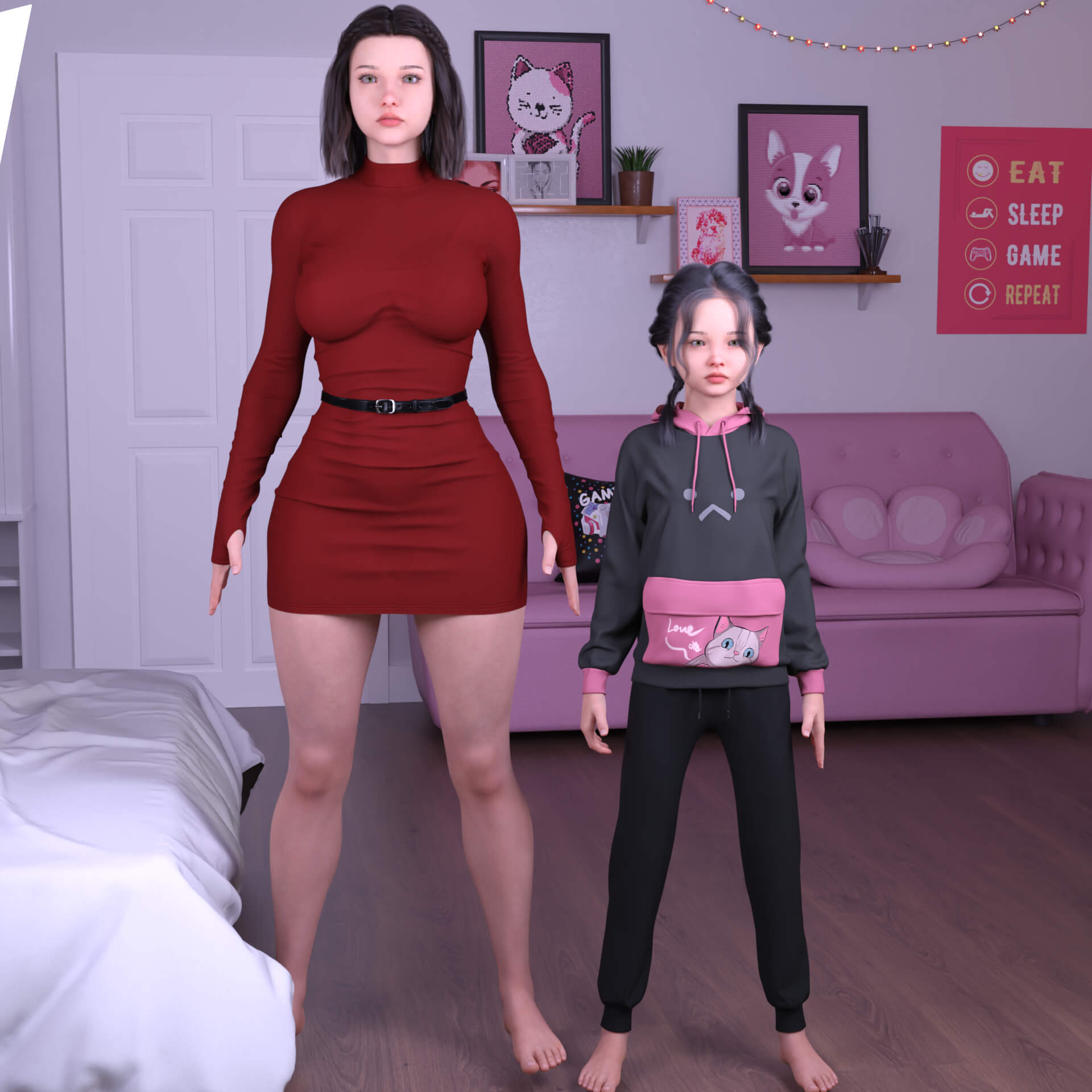 Kay Evie and Evie Teen for Genesis 8 and 8.1 - Daz Content by Kayami