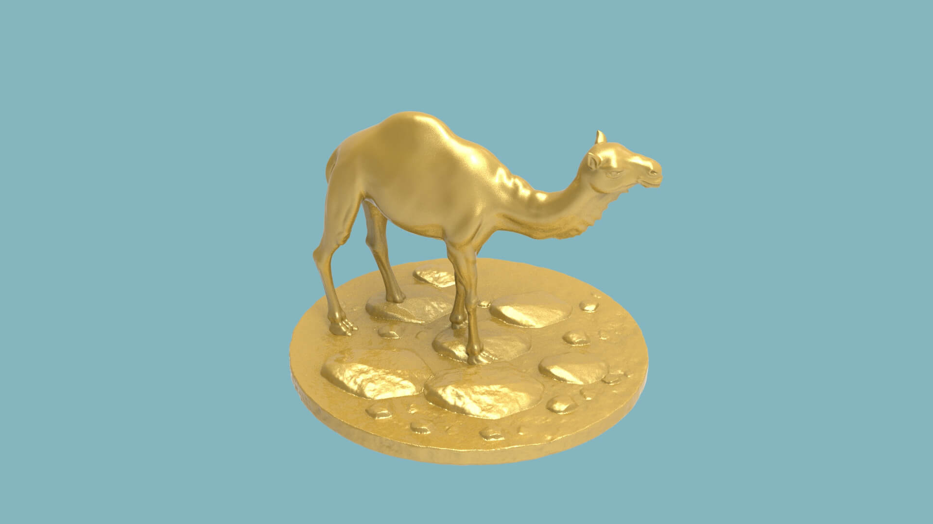 Camel Sculpture 3D Printing Model by kbdesign223