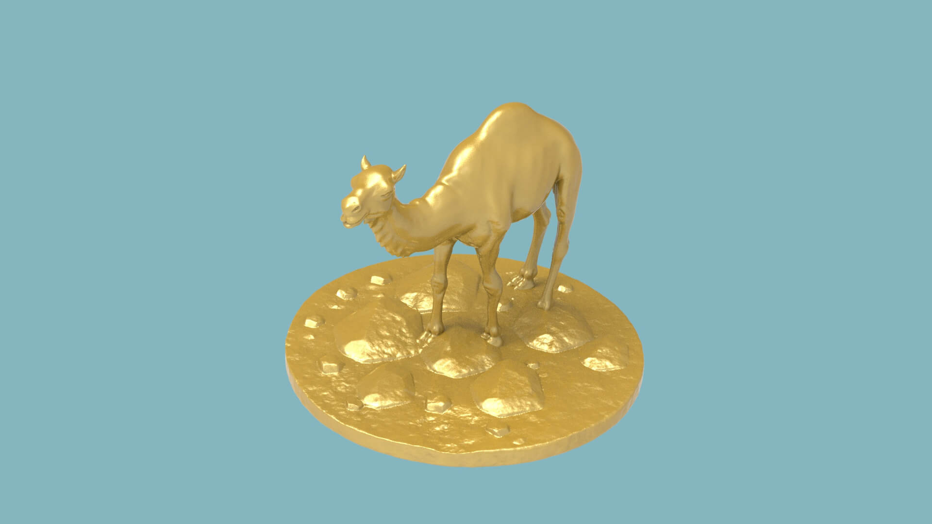 Camel Sculpture 3D Printing Model by kbdesign223