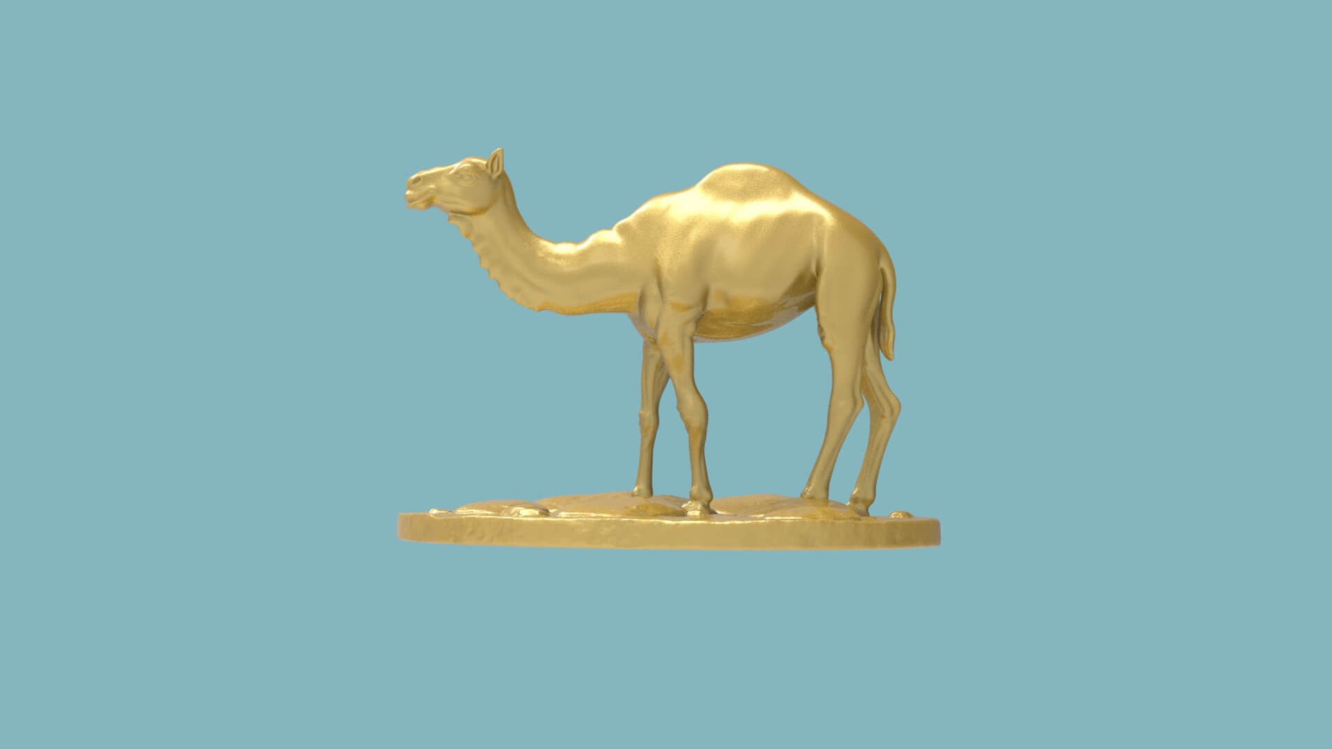 Camel Sculpture 3D Printing Model by kbdesign223