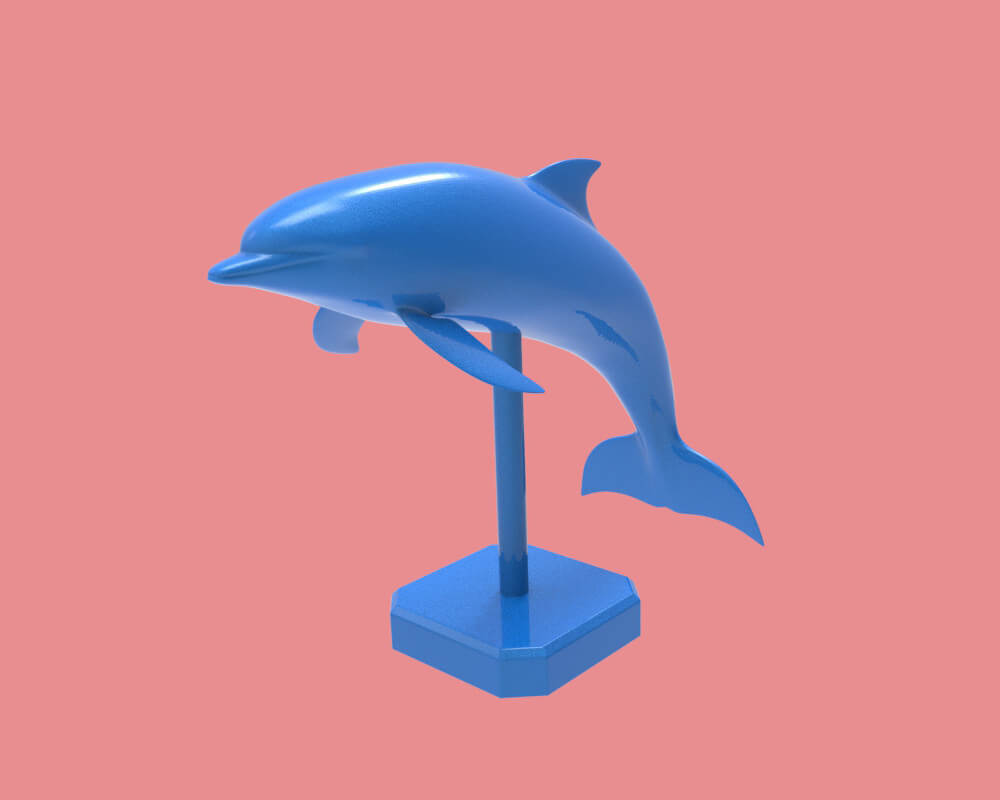 Dolphin Statue 3D Printing Model by kbdesign223
