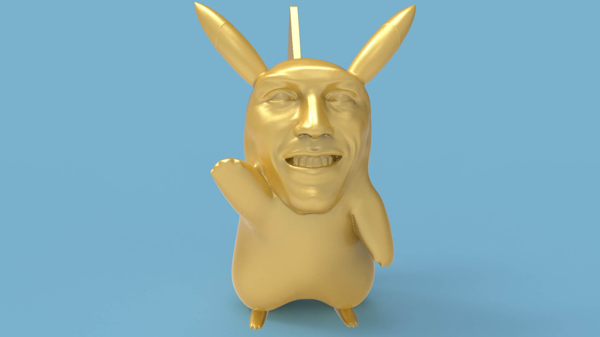 Pikachu Ronaldo 3D Printing Model by kbdesign223