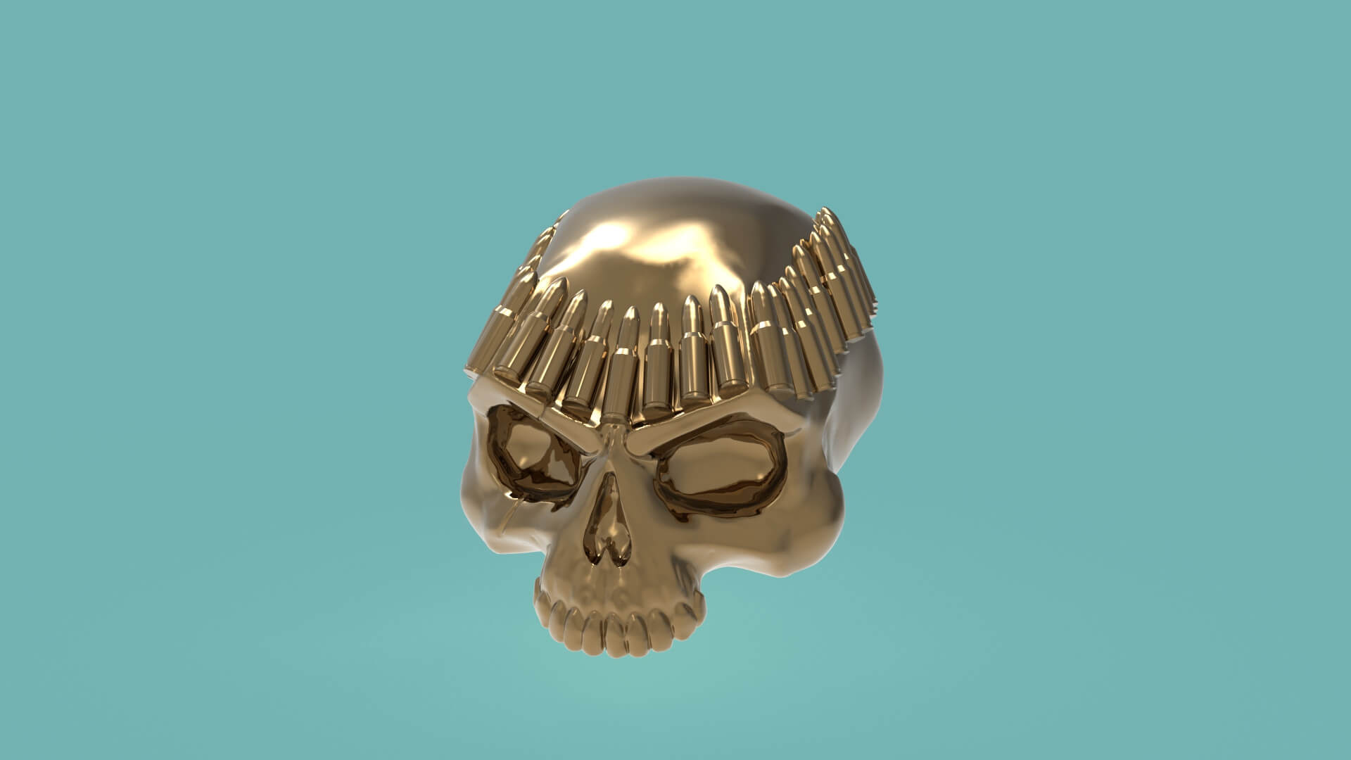 Skull Bullet - 3D Printing Model by kbdesign223