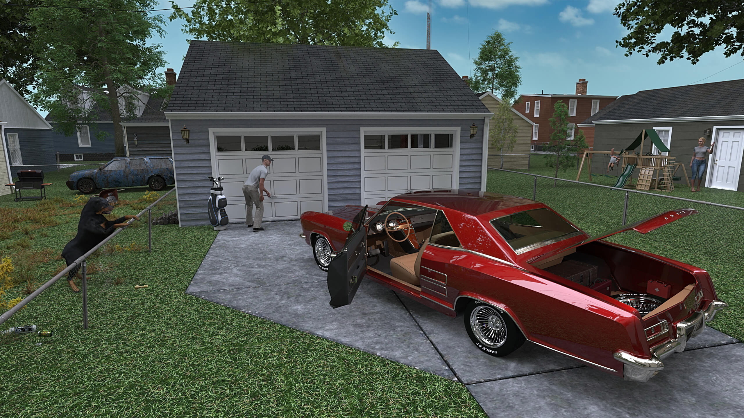 Neighbors Which One Do You Have 3D Render, Digital Art by keener