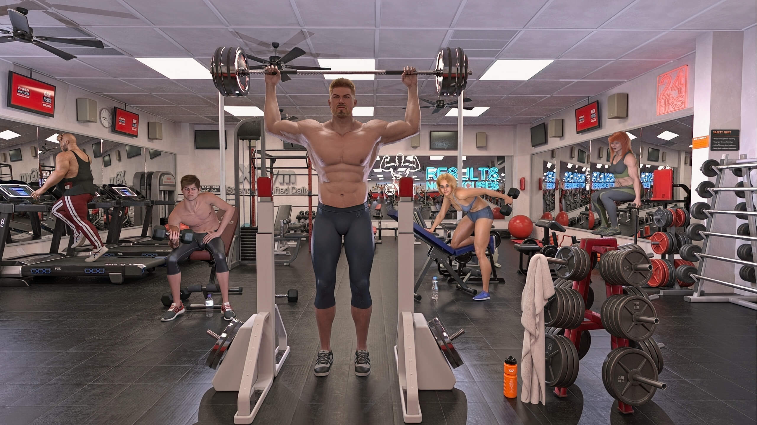 Some Admire His Dedication and Some Don't 3D Render by keener