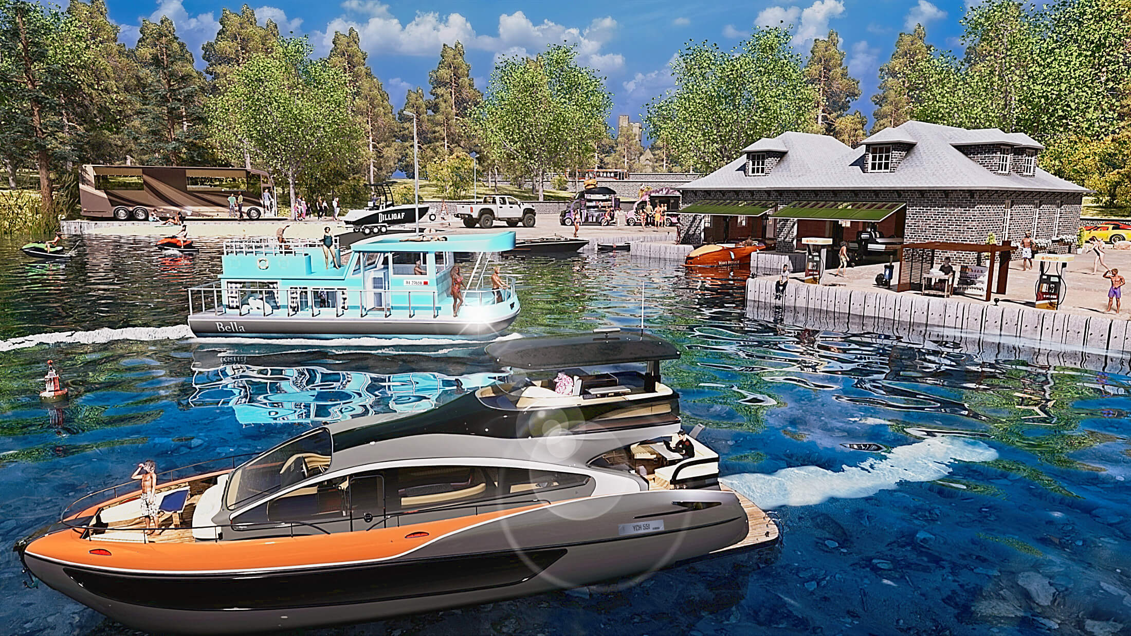 Summertime 3D Render, Digital Art by keener