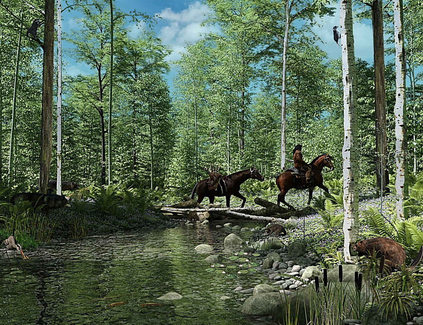 The Hunter becomes the Hunted 3D Render, Digital Art by keener