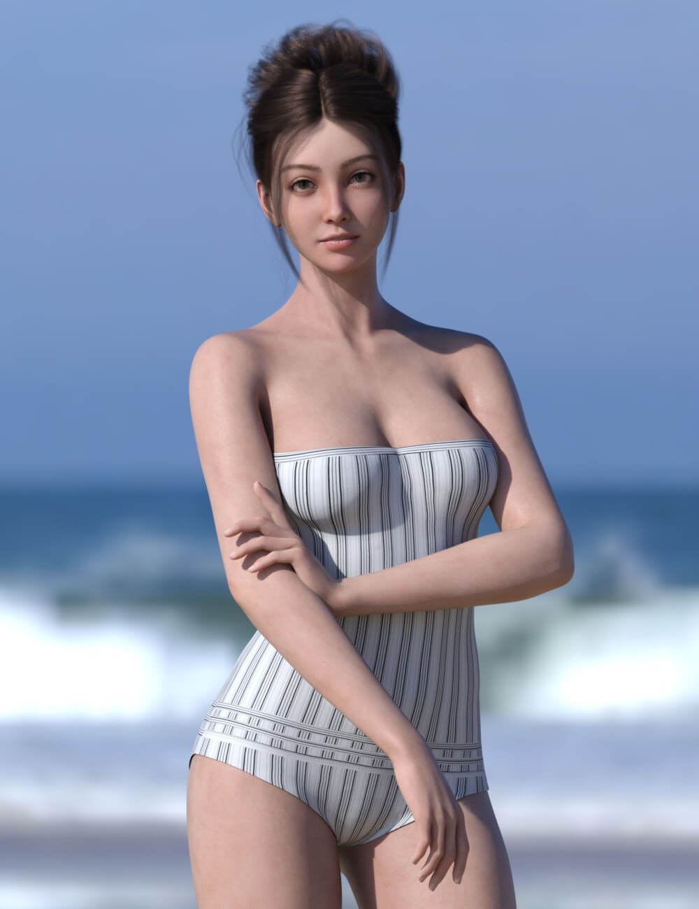K3D dForce Cangcut Bodysuit for Genesis 9 - Daz Content by Kelambi3D