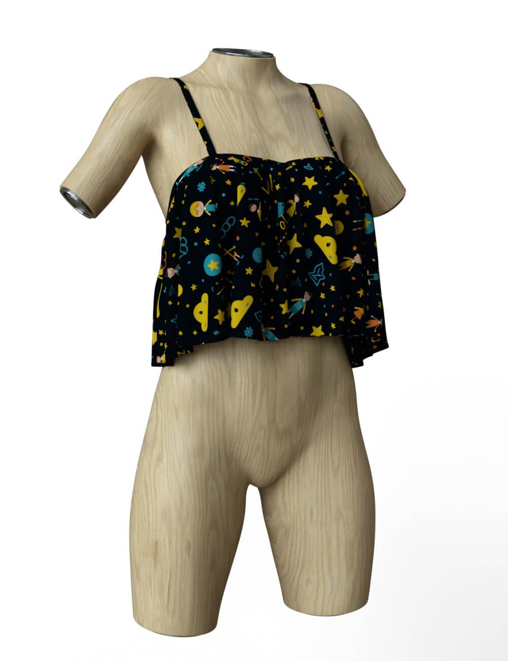 K3D dForce Mini Crop Top - Cute Pattern for G8F & G8.1F Daz Content by ...